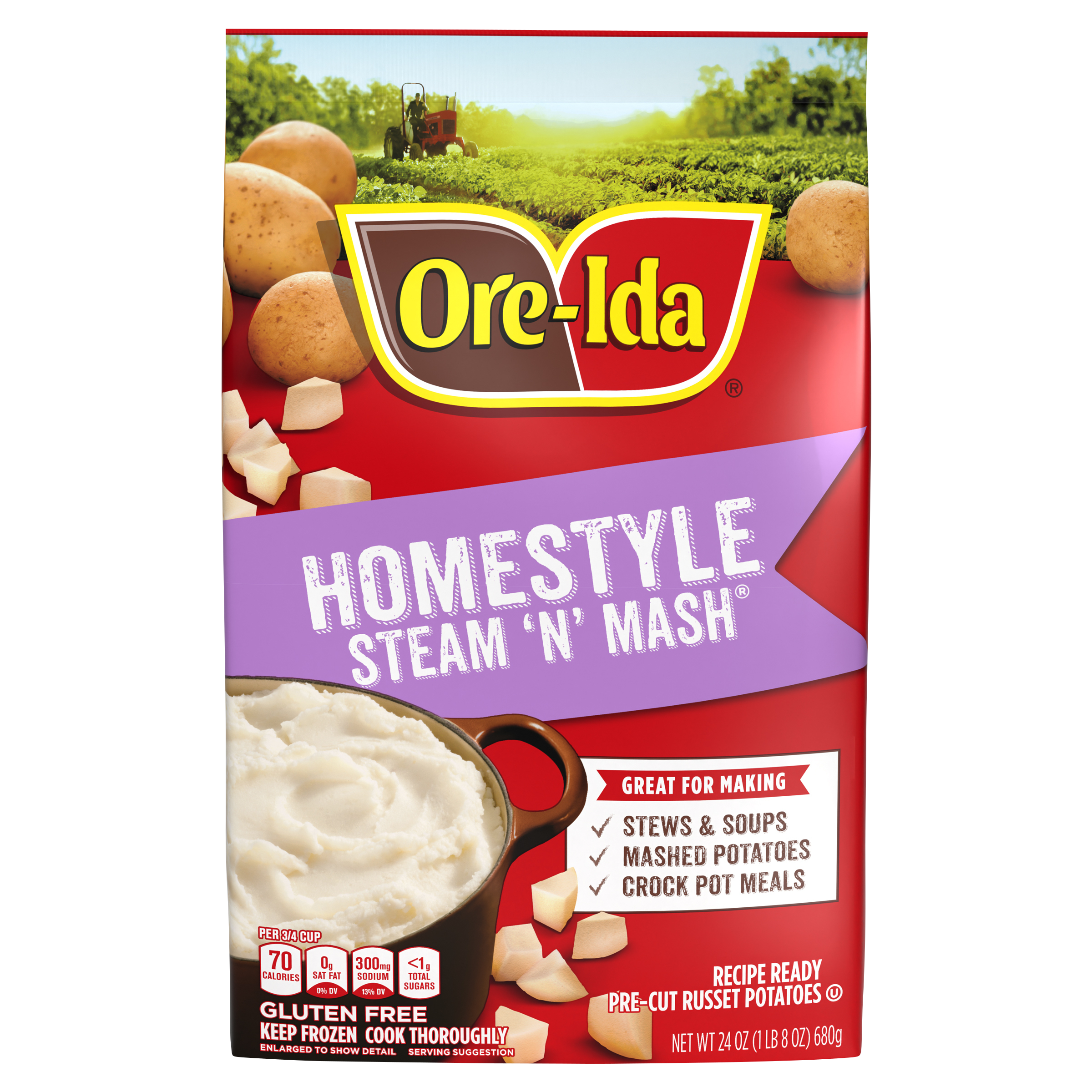 how to cook frozen mash on hob