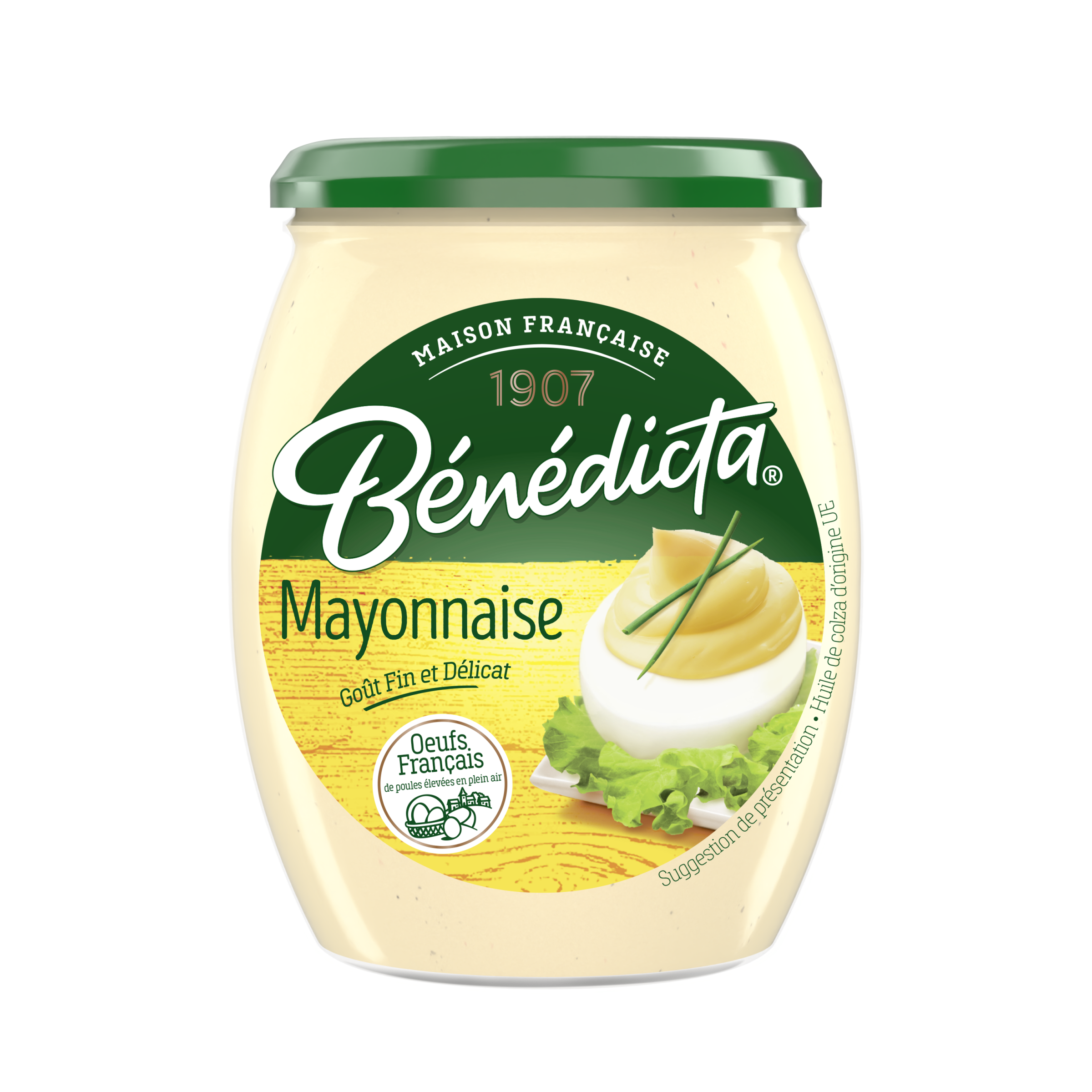 Bénédicta Mayonnaise Nature Bocal 510g | Bénédicta | France | Products - Heinz®