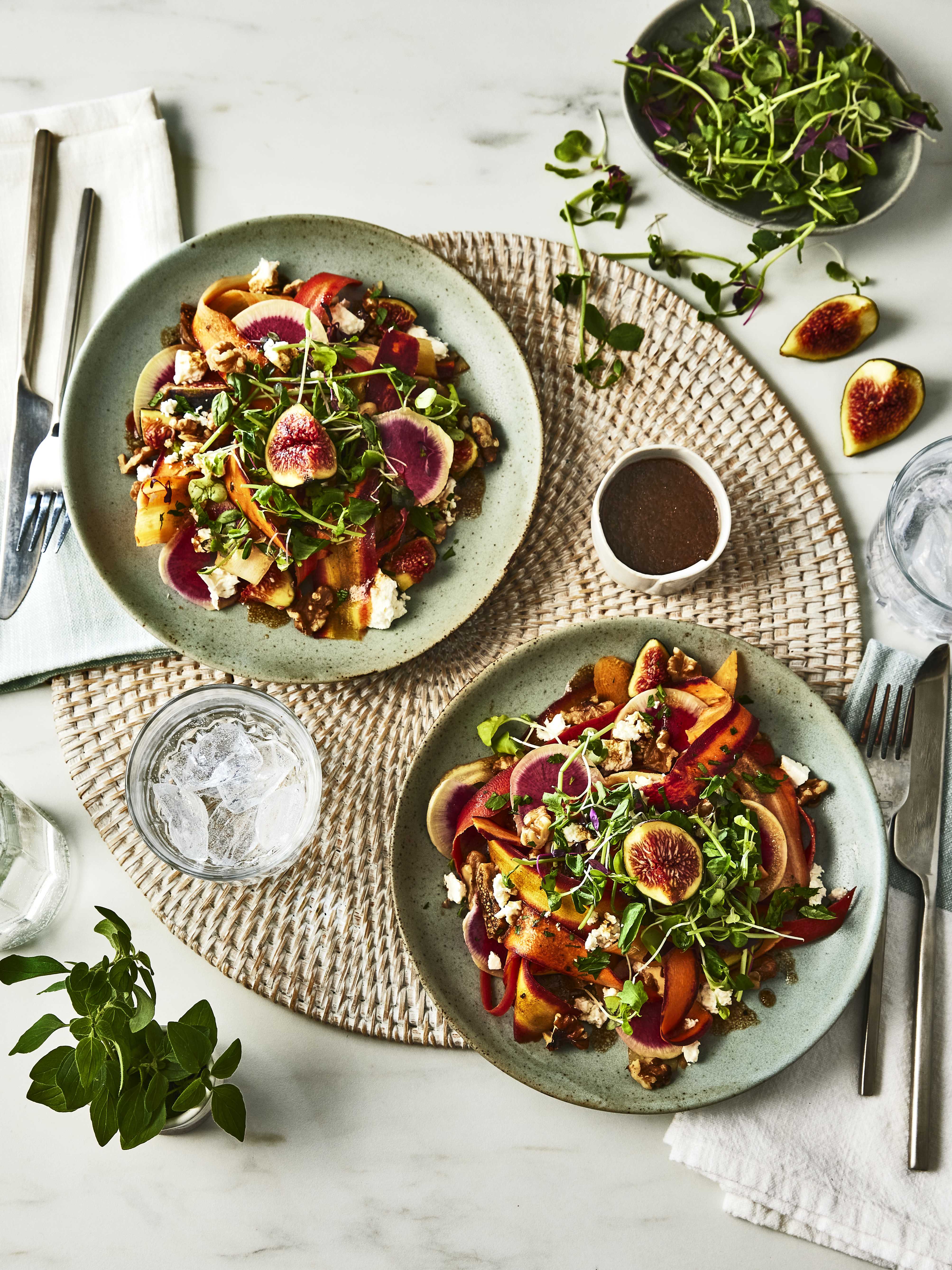 Fig Feta Carrot Ribbon Salad | Pure | Canada | Recipes - Kraft Heinz