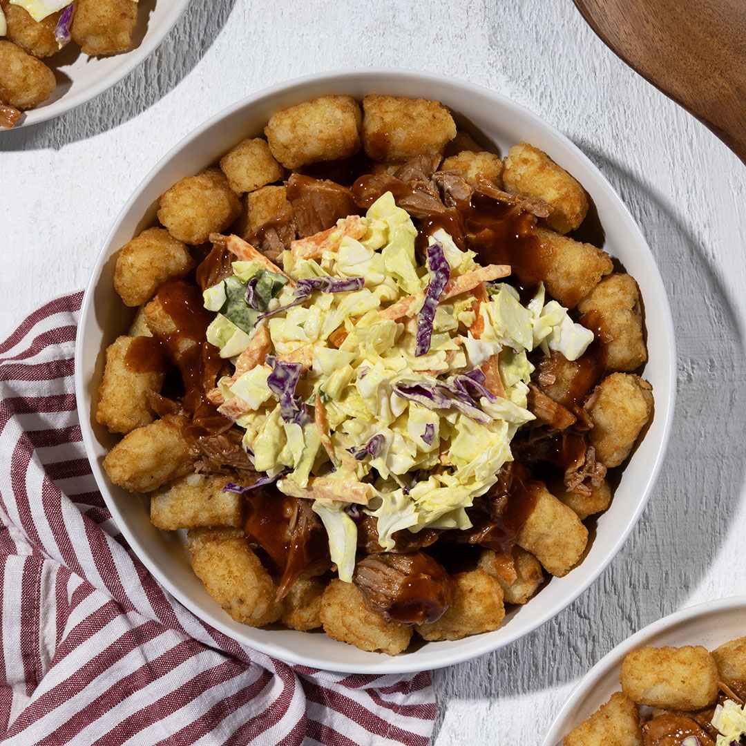 BBQ Pulled Pork TATER TOTS | ORE-IDA | United States | Recipes - Kraft ...