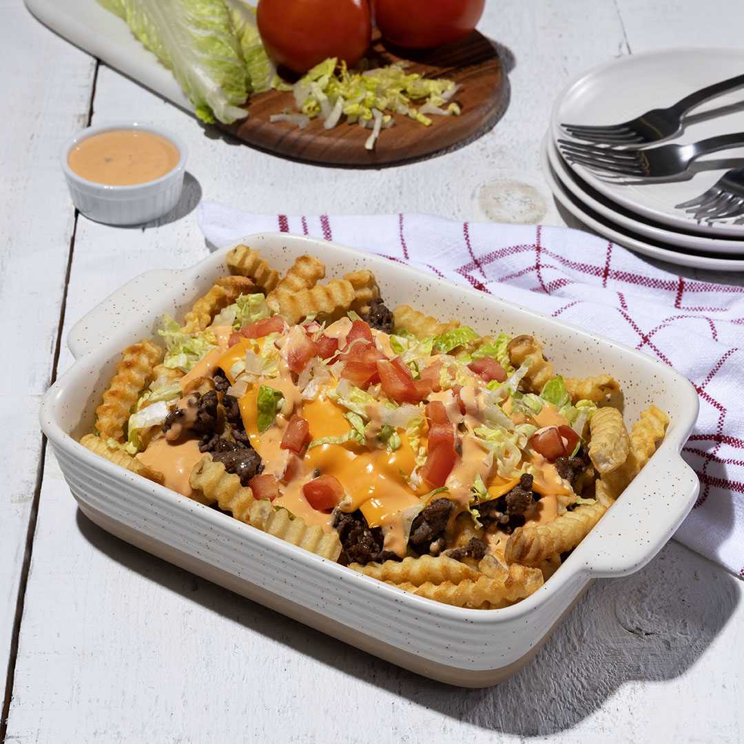 Loaded Cheeseburger Fries | ORE-IDA | United States | Recipes - Kraft Heinz