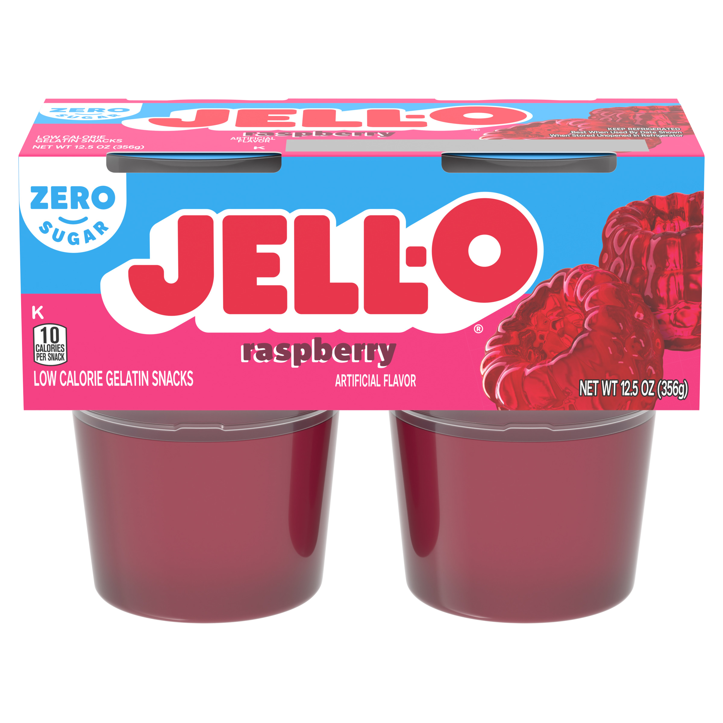 Zero Sugar Raspberry Gelatin Snack Cups