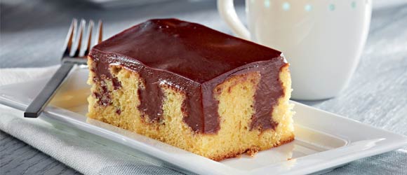 Chocolate Pudding Poke Cake