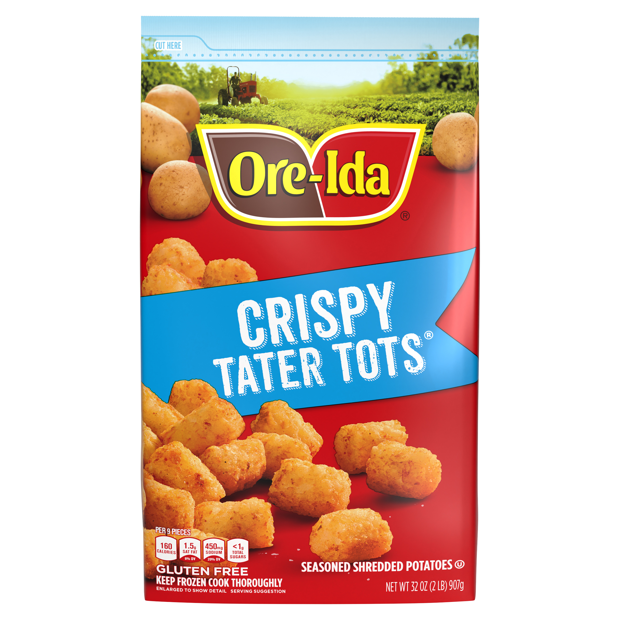 Golden Tater Tots Seasoned Shredded Frozen Potatoes | ORE-IDA | United ...