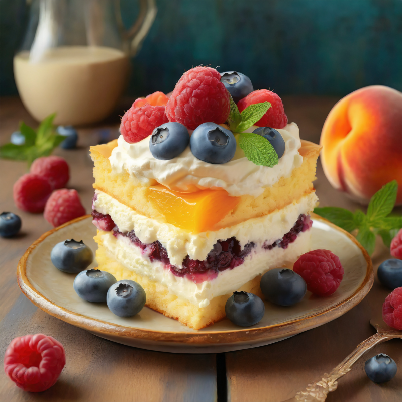 Mixed Berries and Peaches Brunch Dessert | Philadelphia | Canada ...