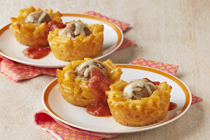 Mini Mac & Cheese Meatball Cups | KRAFT DINNER | Canada | Recipes ...
