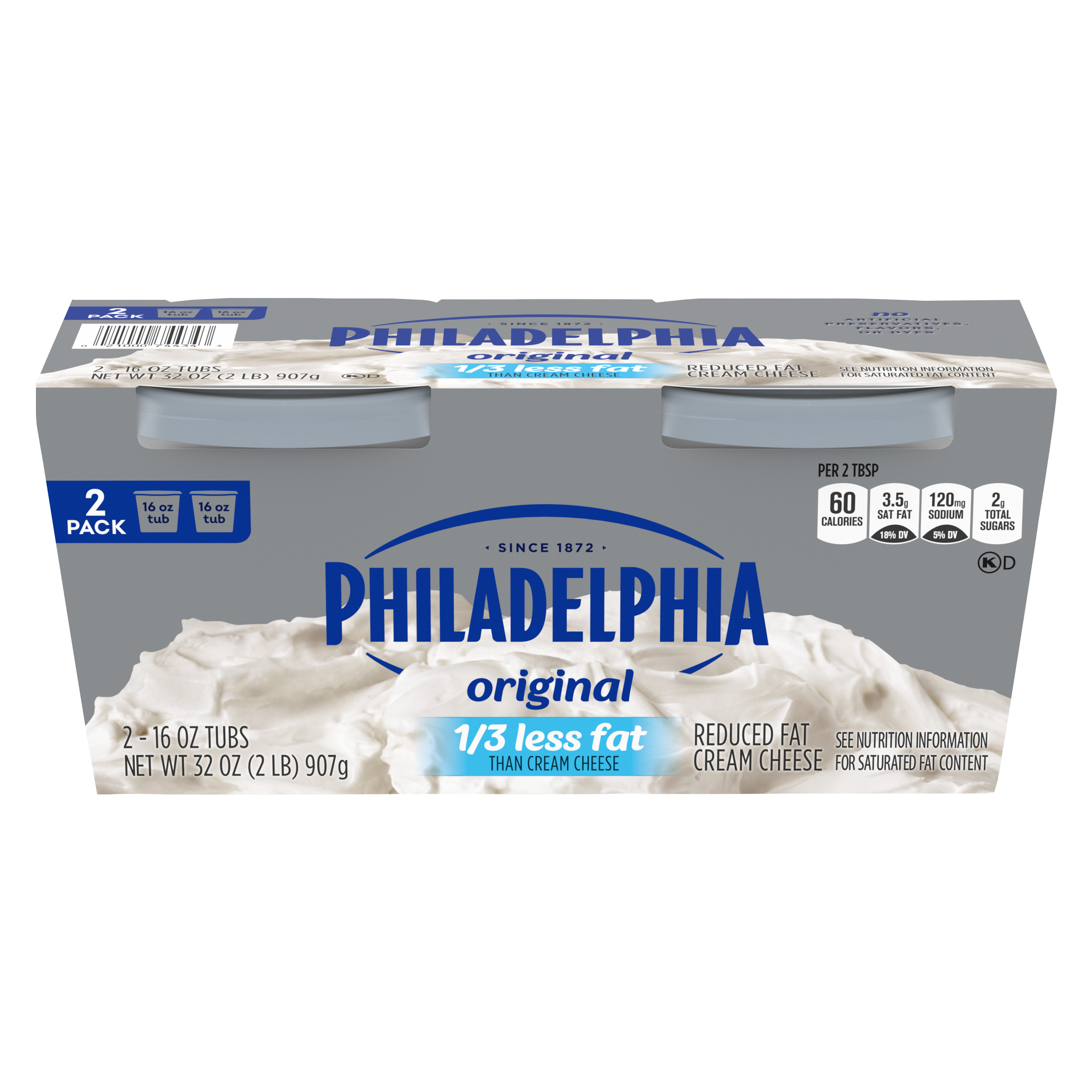 Reduced Fat Cream Cheese Spread with 1/3 Less Fat | Philadelphia ...