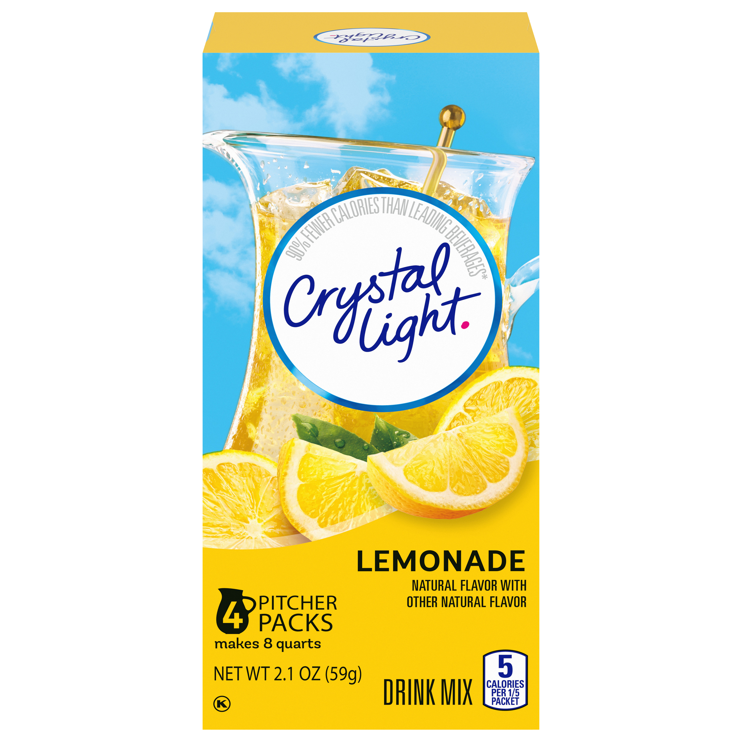 Lemonade Naturally Flavored Powdered Drink Mix | Crystal Light | United ...