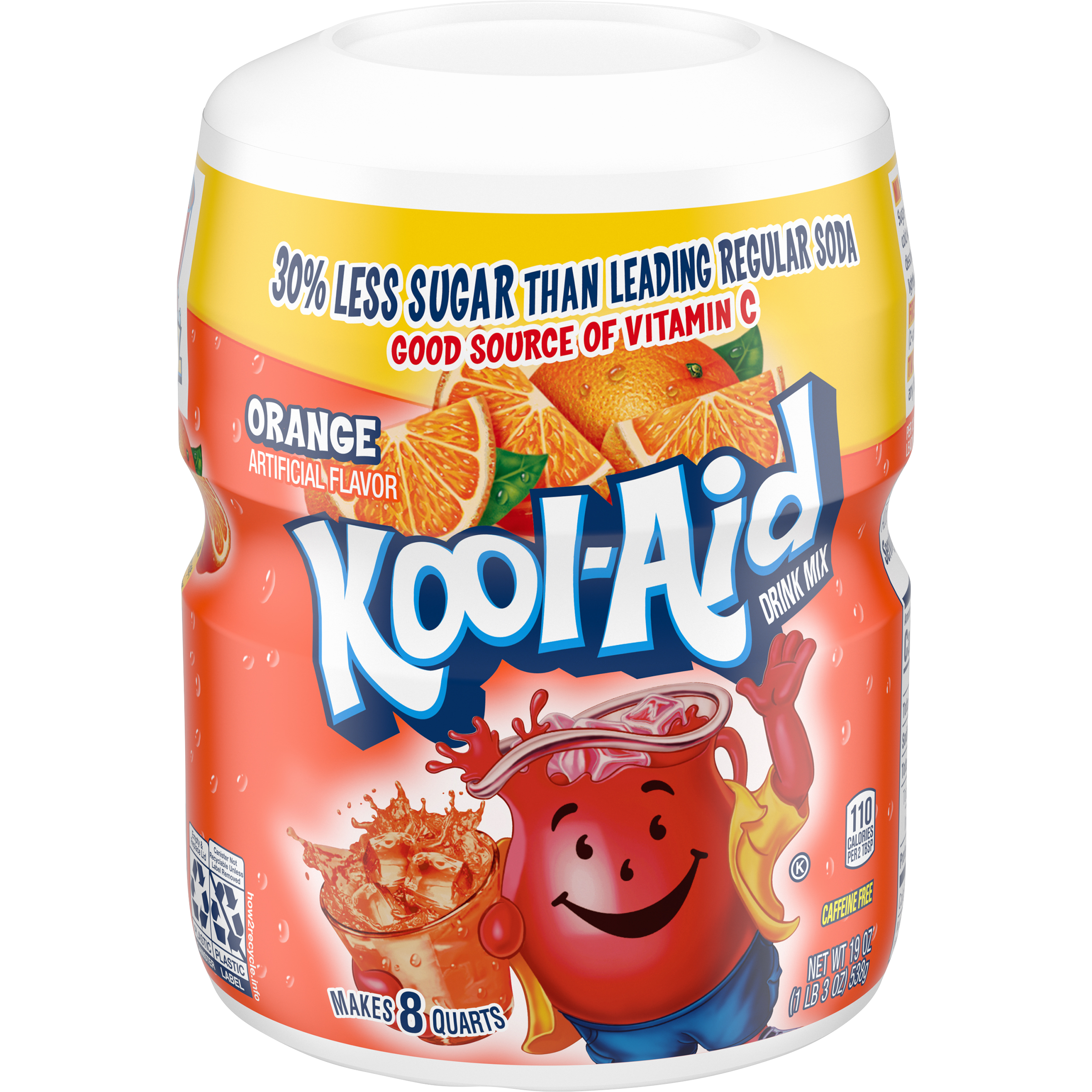 Sugar-Sweetened Orange Artificially Flavored Powdered Soft Drink Mix ...