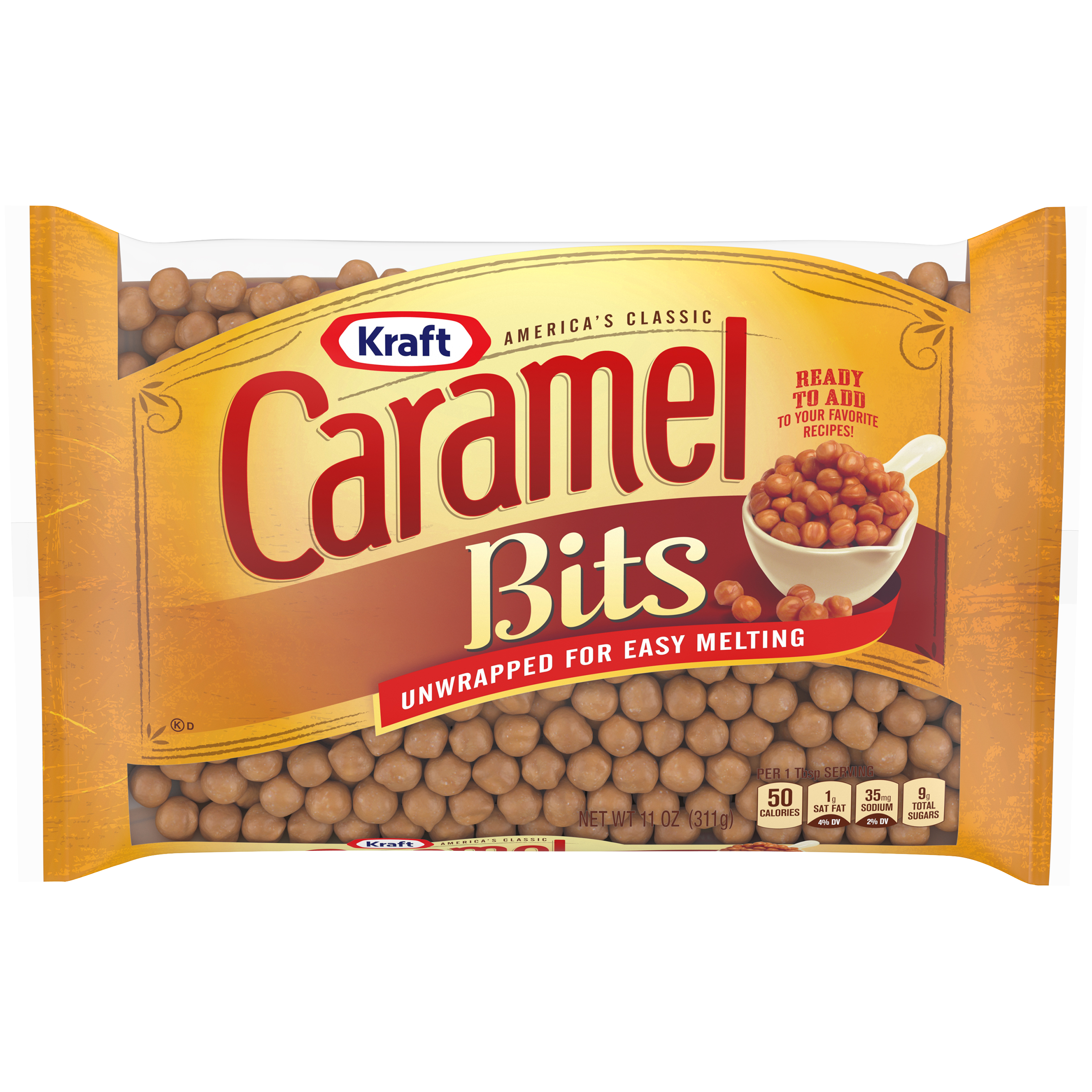 America's Classic Unwrapped Candy Caramel Bits for Easy Melting | KRAFT ...