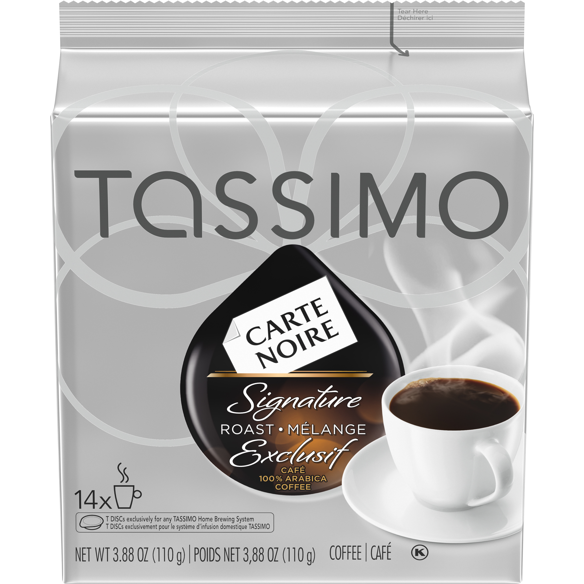 Carte Noire Signature Roast Coffee Single Serve T-Discs | Tassimo ...