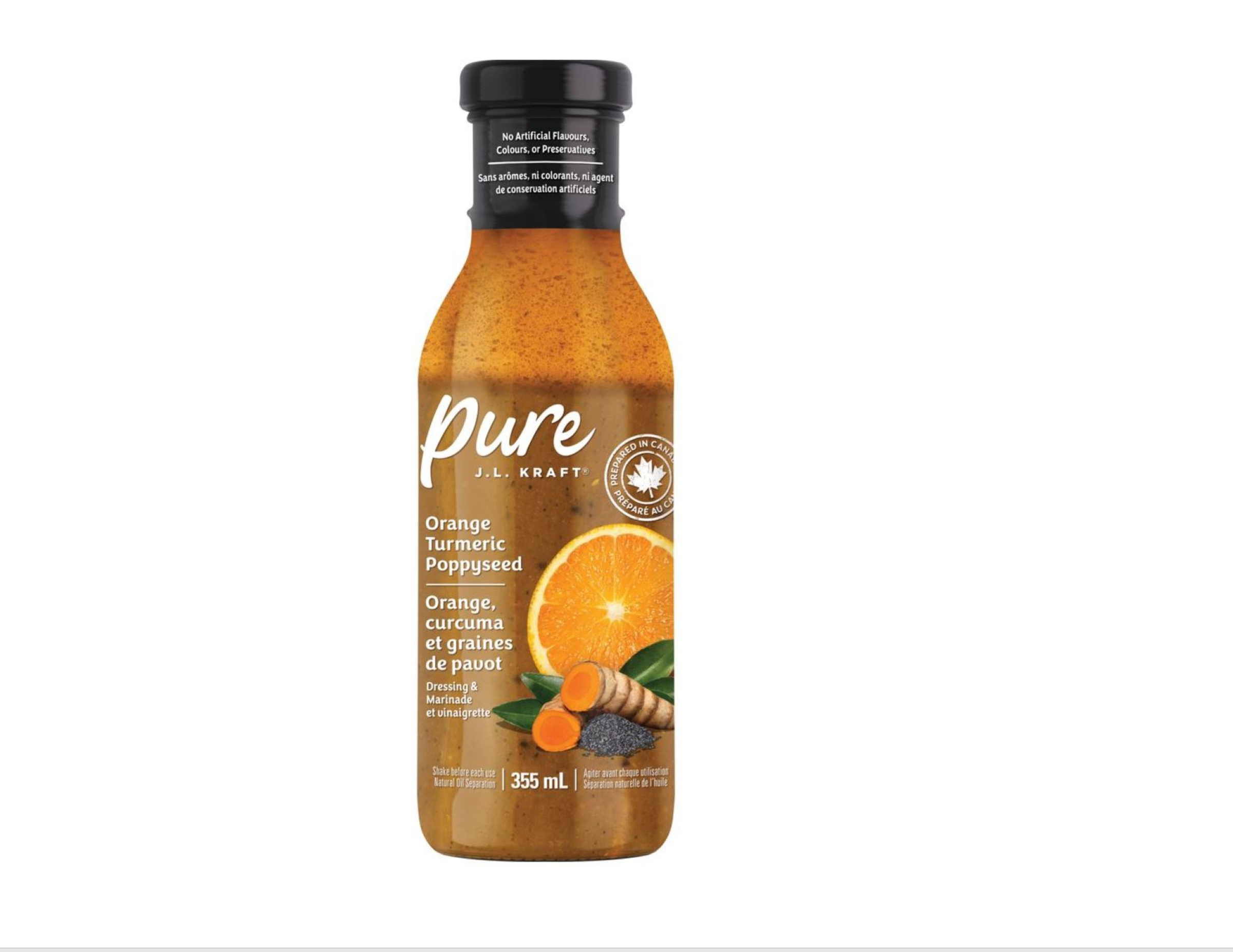 Orange Turmeric Poppyseed Dressing & Marinade | Pure JL Kraft | Canada ...