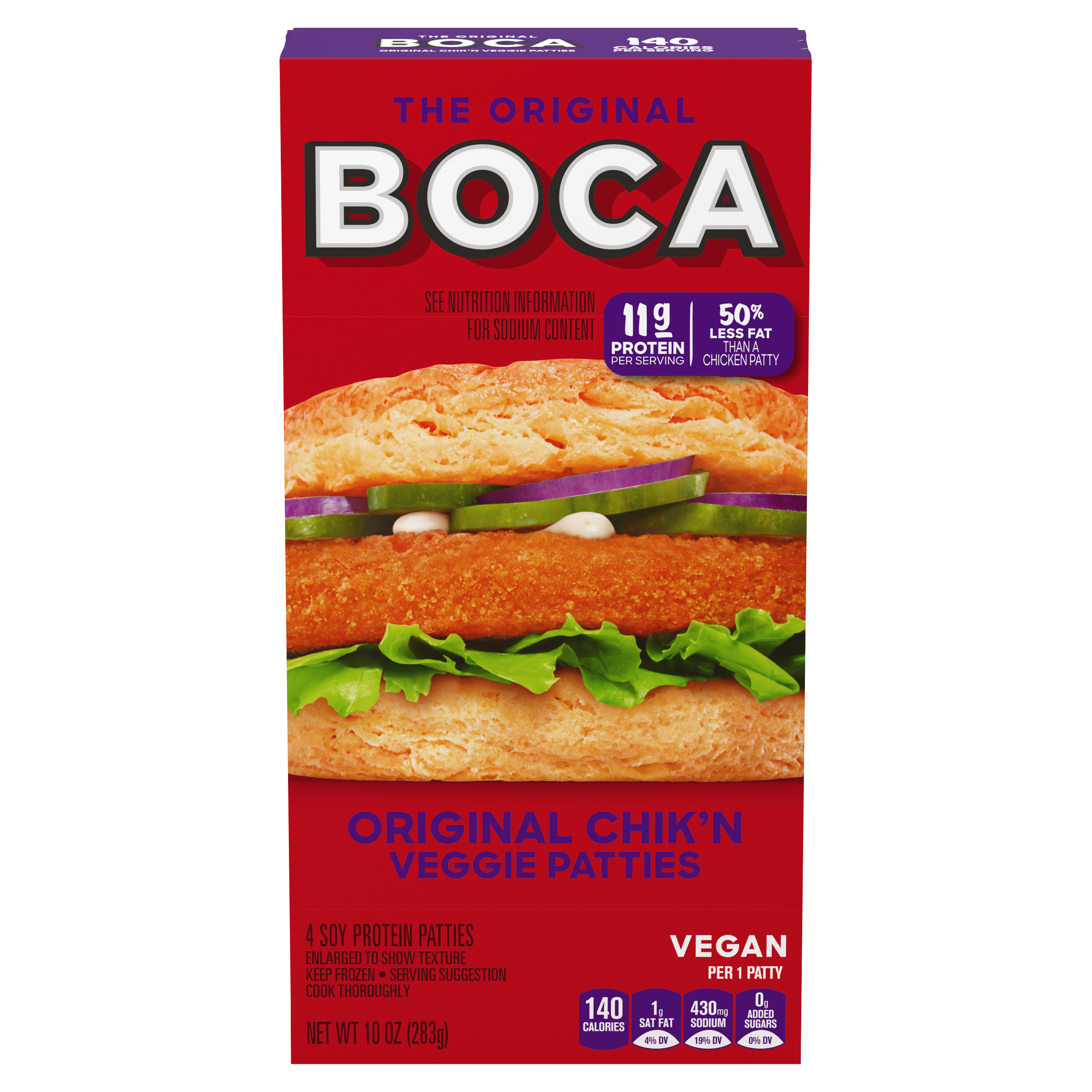 Original Vegan Chik'n Veggie Patties | Boca | United States | Products ...