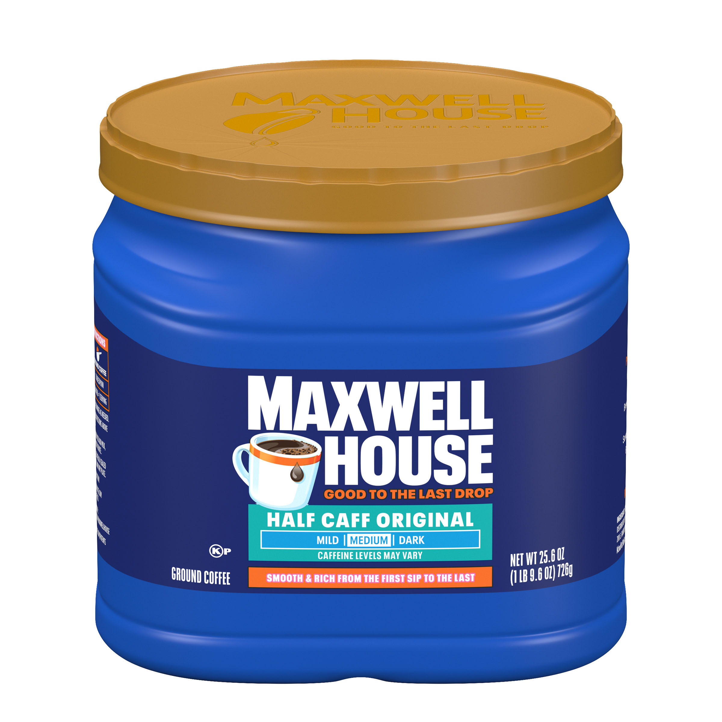 Half Caffeine Medium Roast Ground Coffee | Maxwell House | Products ...