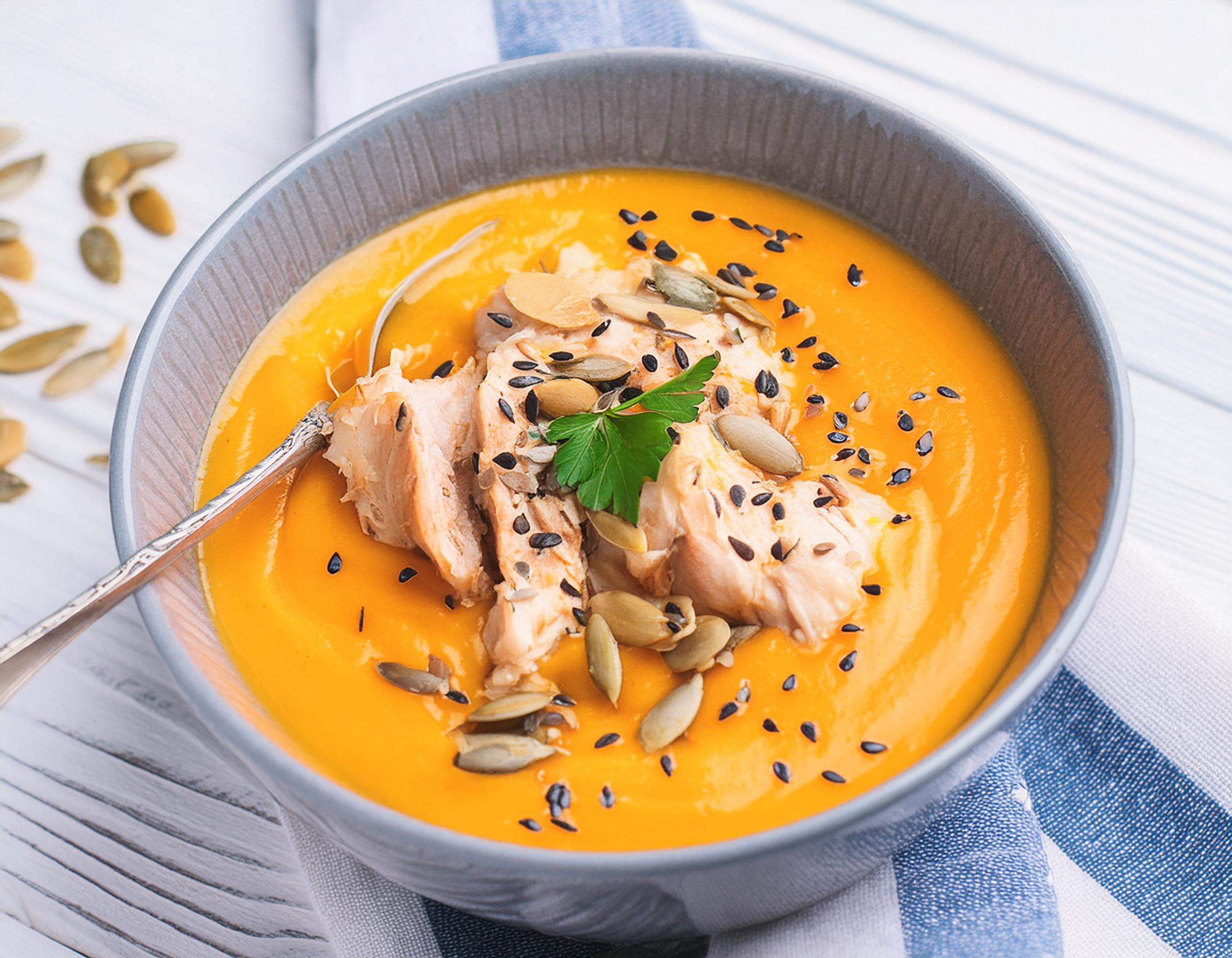 Pompoensoep met kip | Honig | Netherlands | Recepten - Kraft Heinz