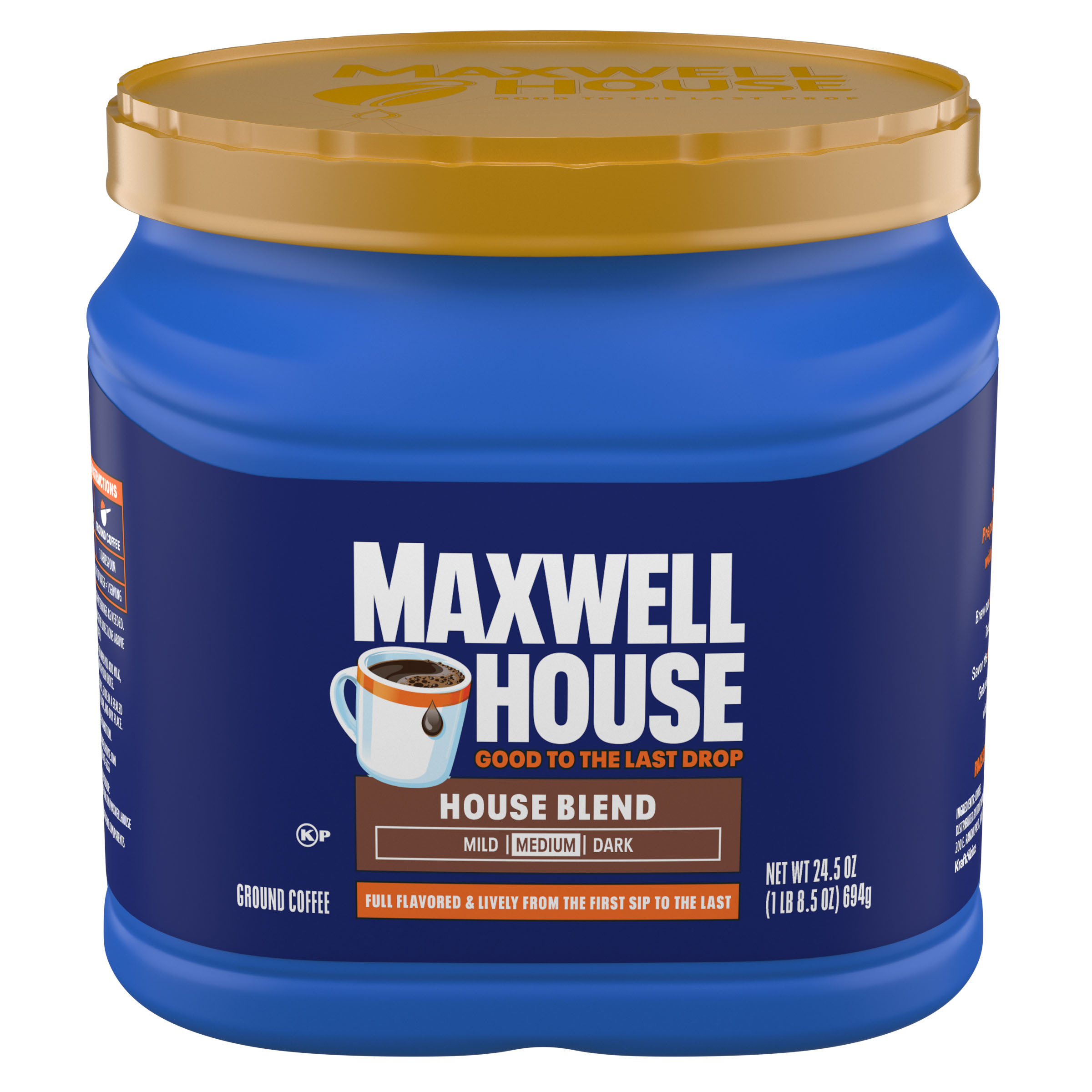 House Blend Medium Roast Ground Coffee | Maxwell House | United States ...