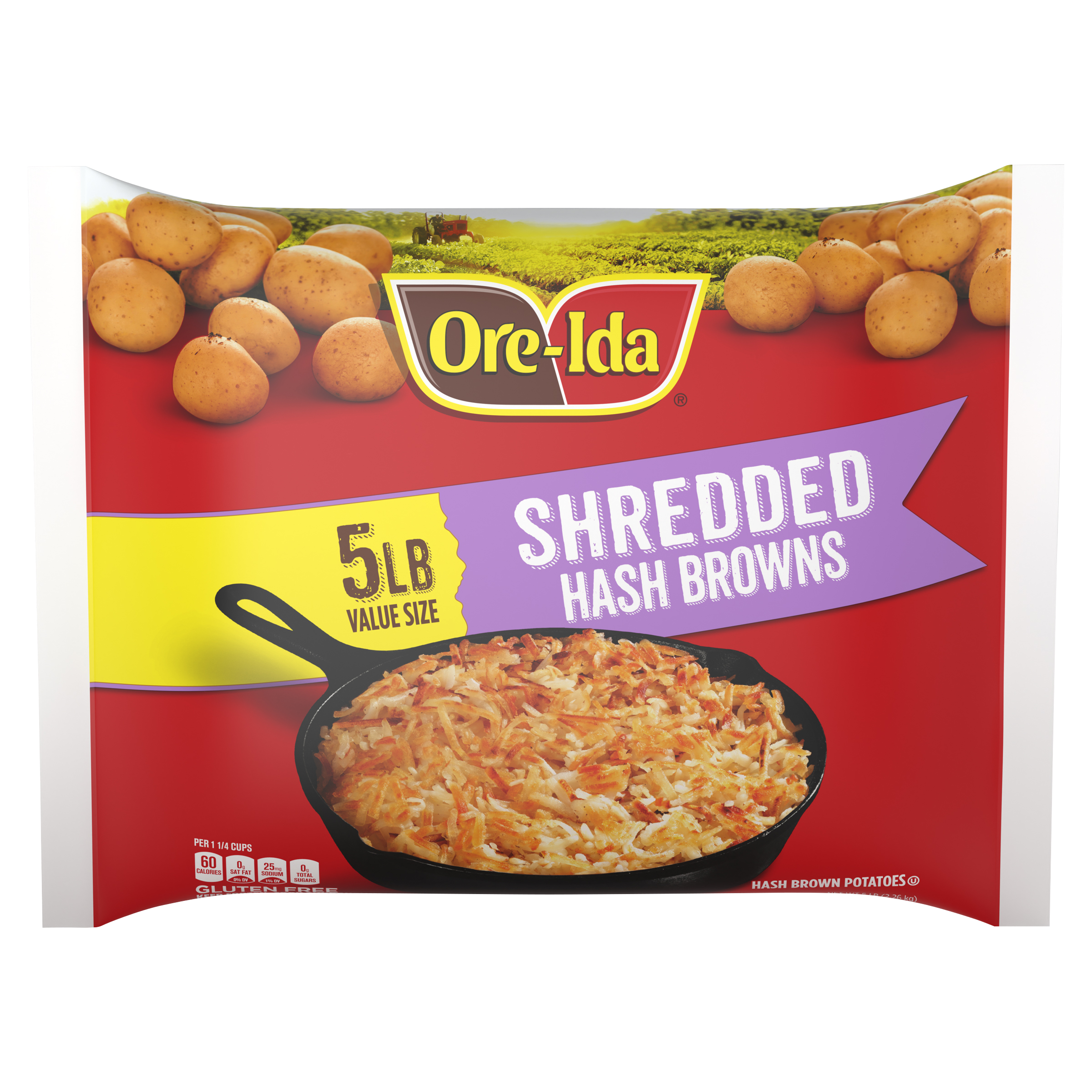 Shredded Hash Browns Frozen Potatoes Value Size | ORE-IDA | United ...
