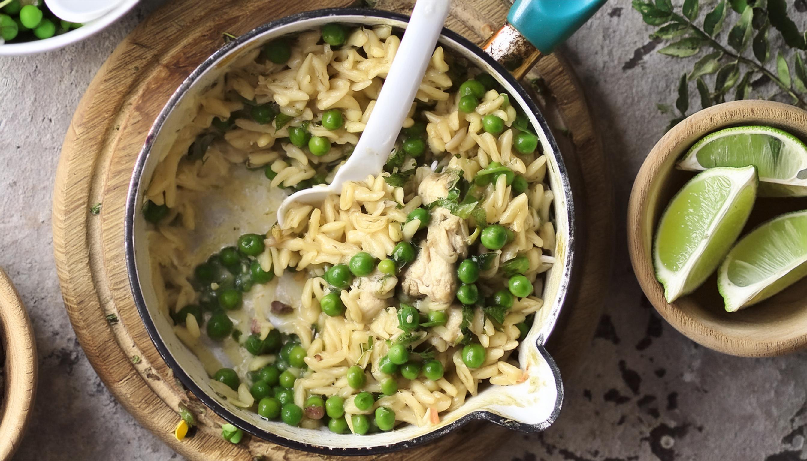 Chicken and pea risotto | Food In A Minute | New Zealand | Recipes ...