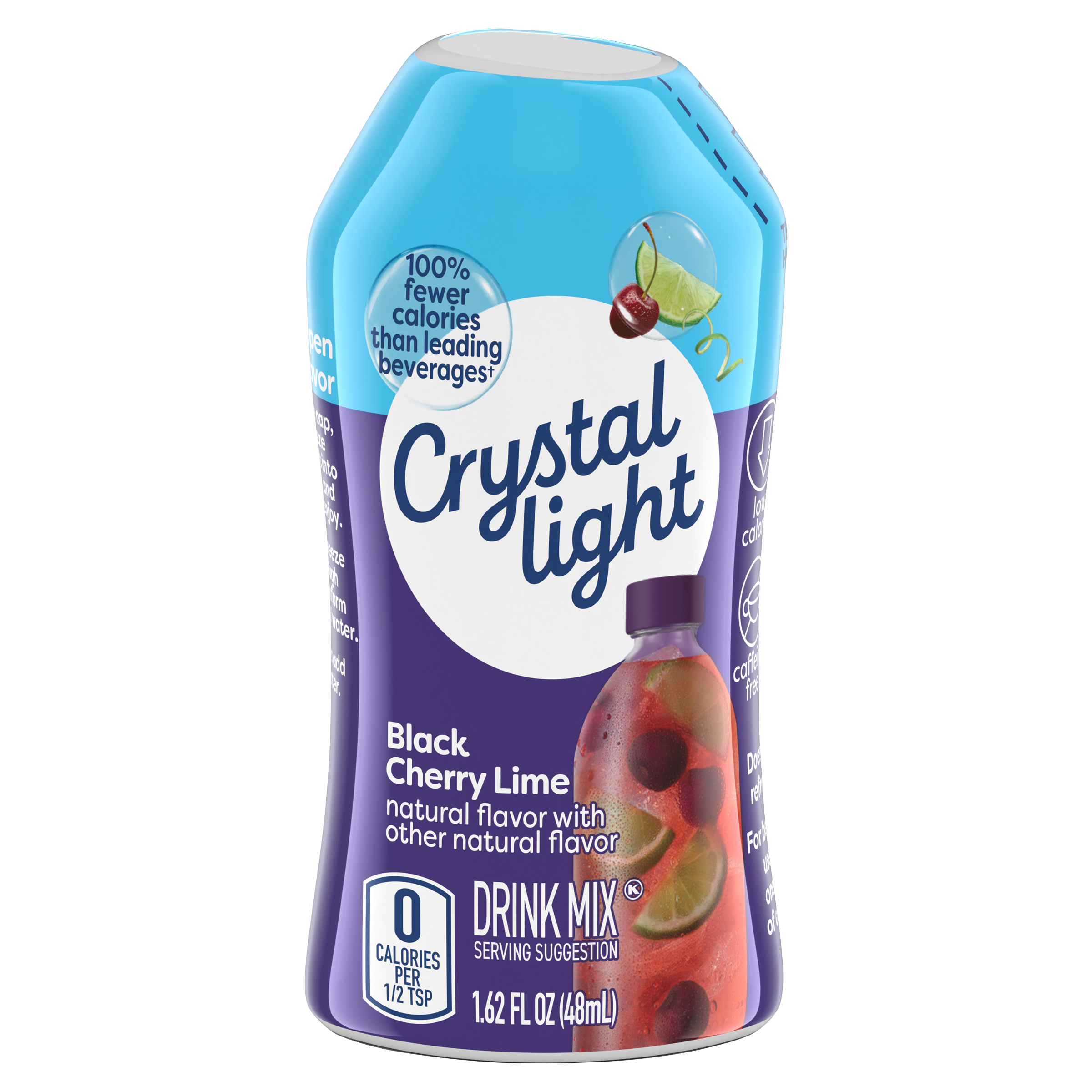 Black Cherry Lime Naturally Flavored Drink Mix | Crystal Light | United ...