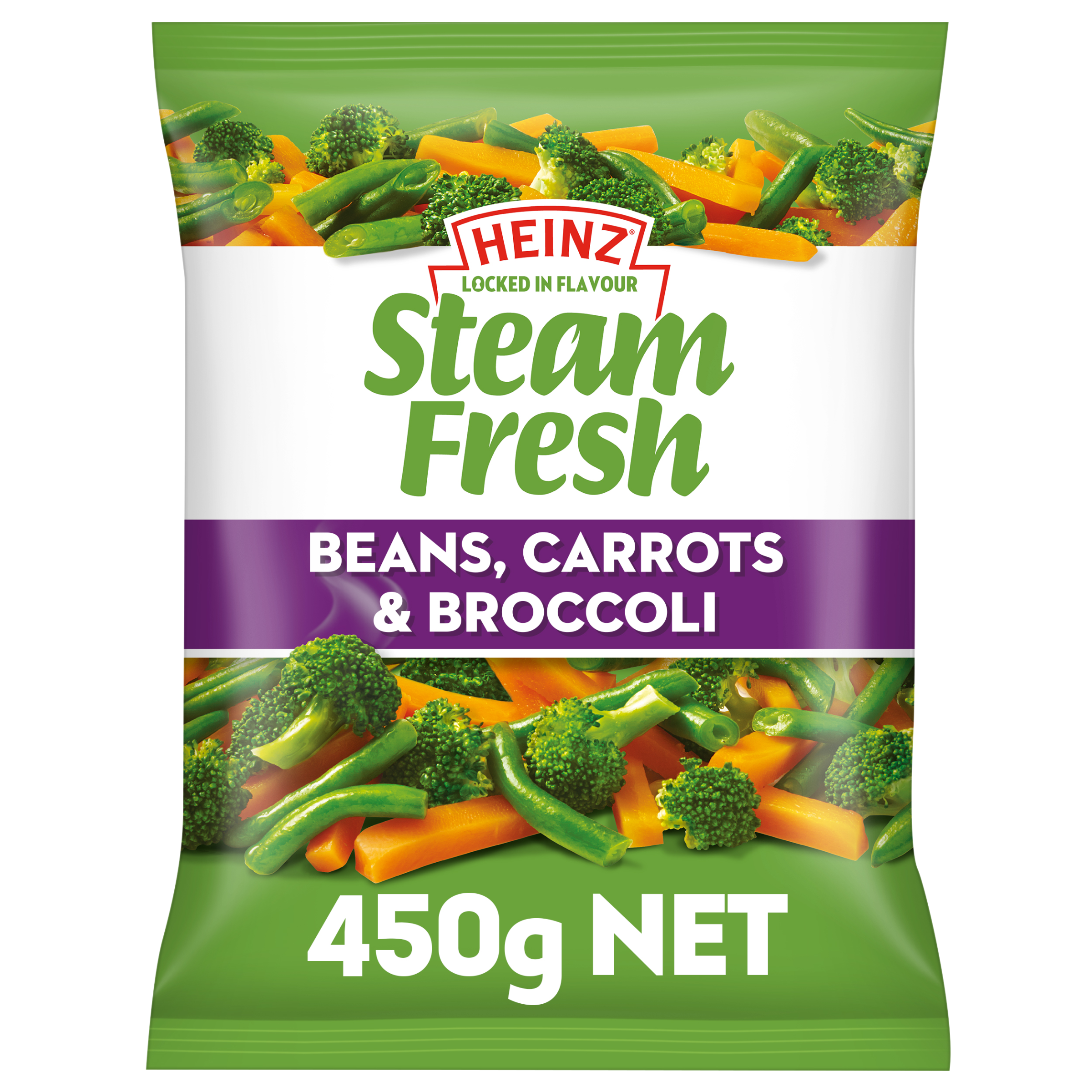 Heinz Steam Fresh® Beans, Carrots & Broccoli 450g | Heinz