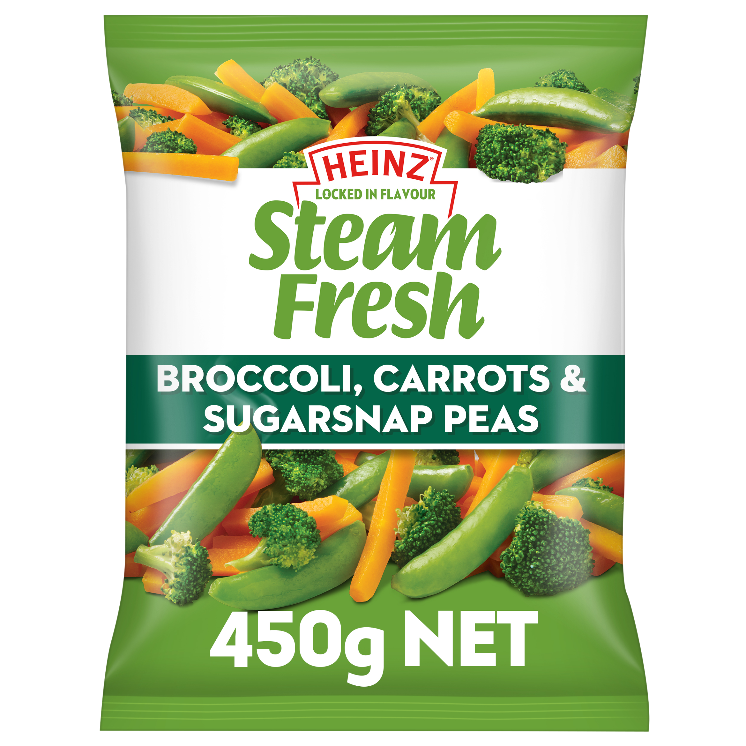 Heinz Steam Fresh® Broccoli, Carrots & Sugarsnap Peas 450g | Heinz