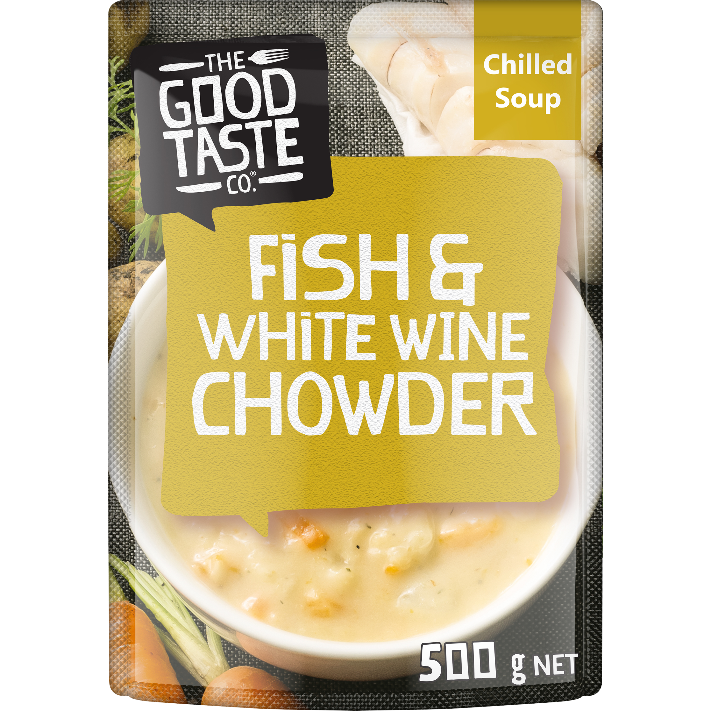 The Good Taste Co® Fish & White Wine Chowder 500g | Good Taste Company ...