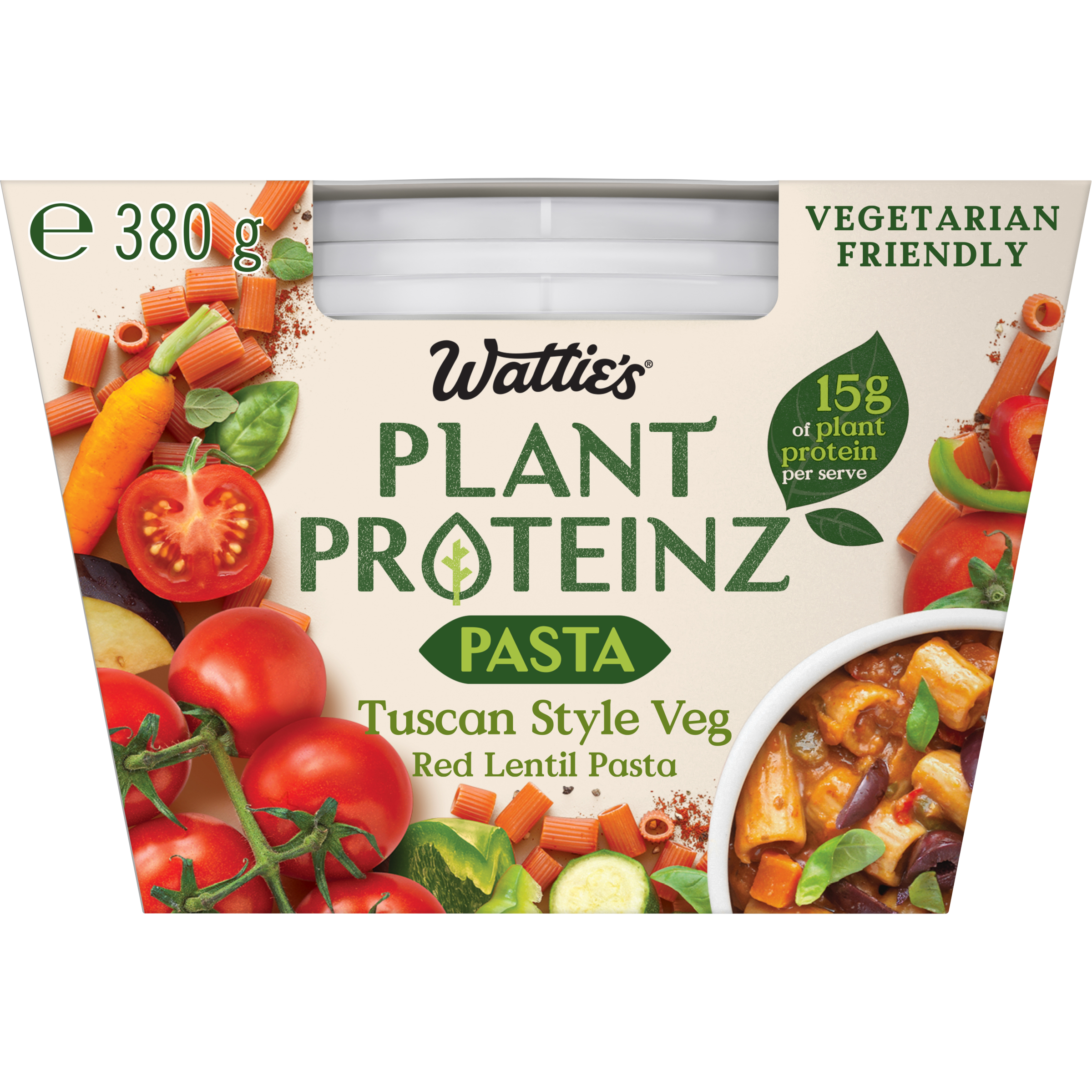 Wattie's® Plant Proteinz™ Tuscan Style Veg Red Lentil Pasta 380g ...