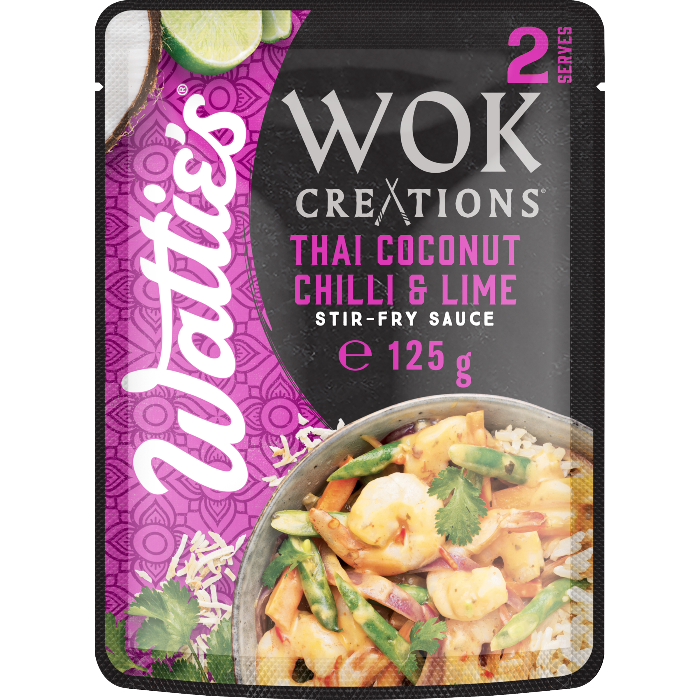 Wattie's® Wok Creations® Thai Coconut Chilli & Lime Stir-Fry Sauce 125 ...