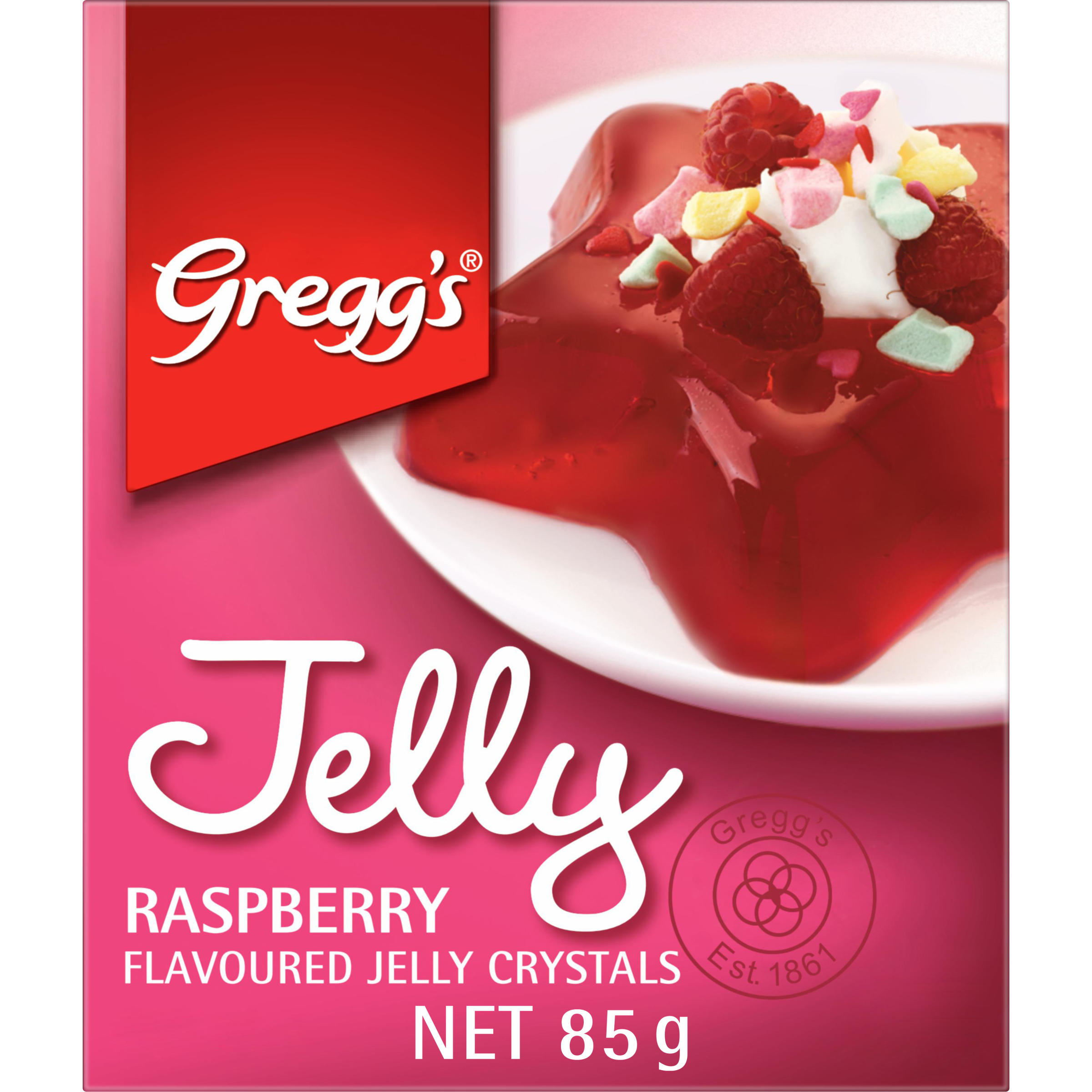 Gregg's® Raspberry Flavoured Jelly Crystals 85 g | Gregg's | New ...