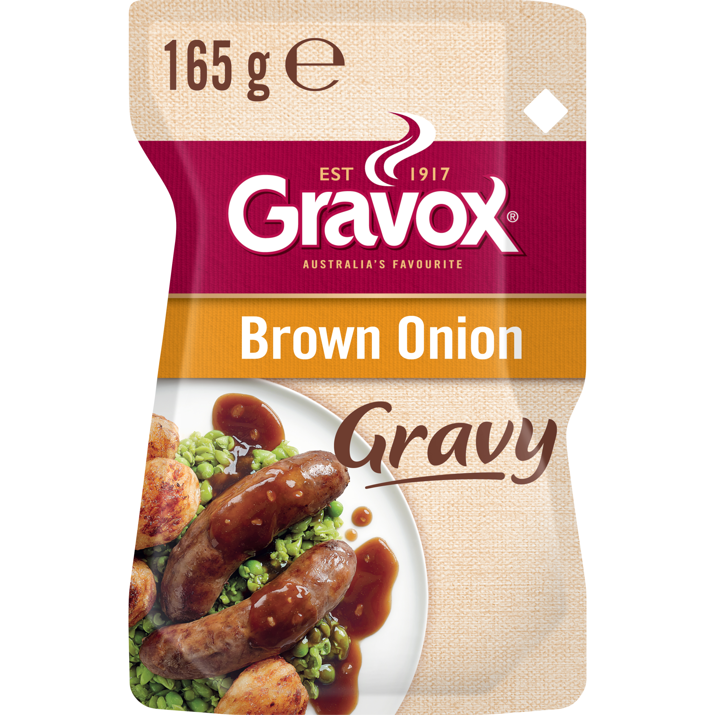 Gravox® Brown Onion Liquid Gravy Pouch 165g | Gravox | Australia ...
