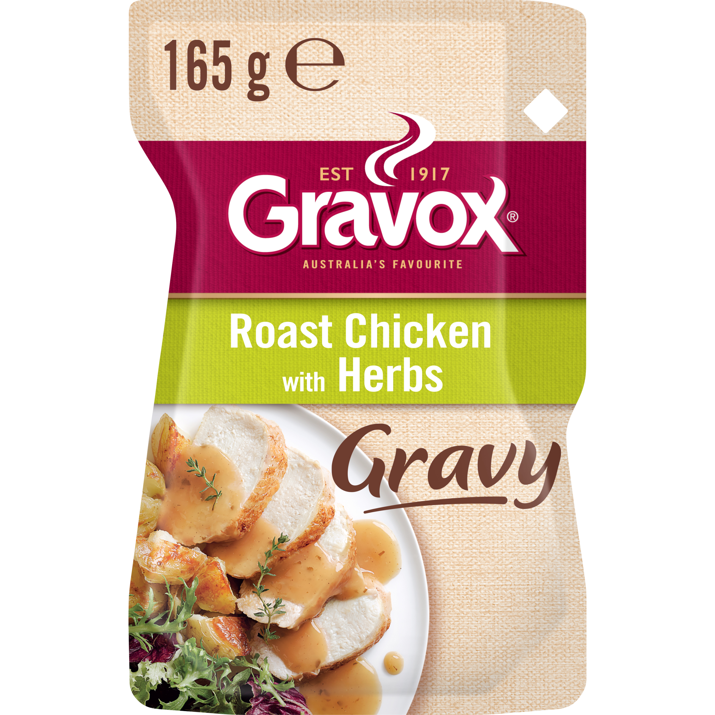 Gravox® Roast Chicken with Herbs Liquid Gravy Pouch 165g | Gravox ...