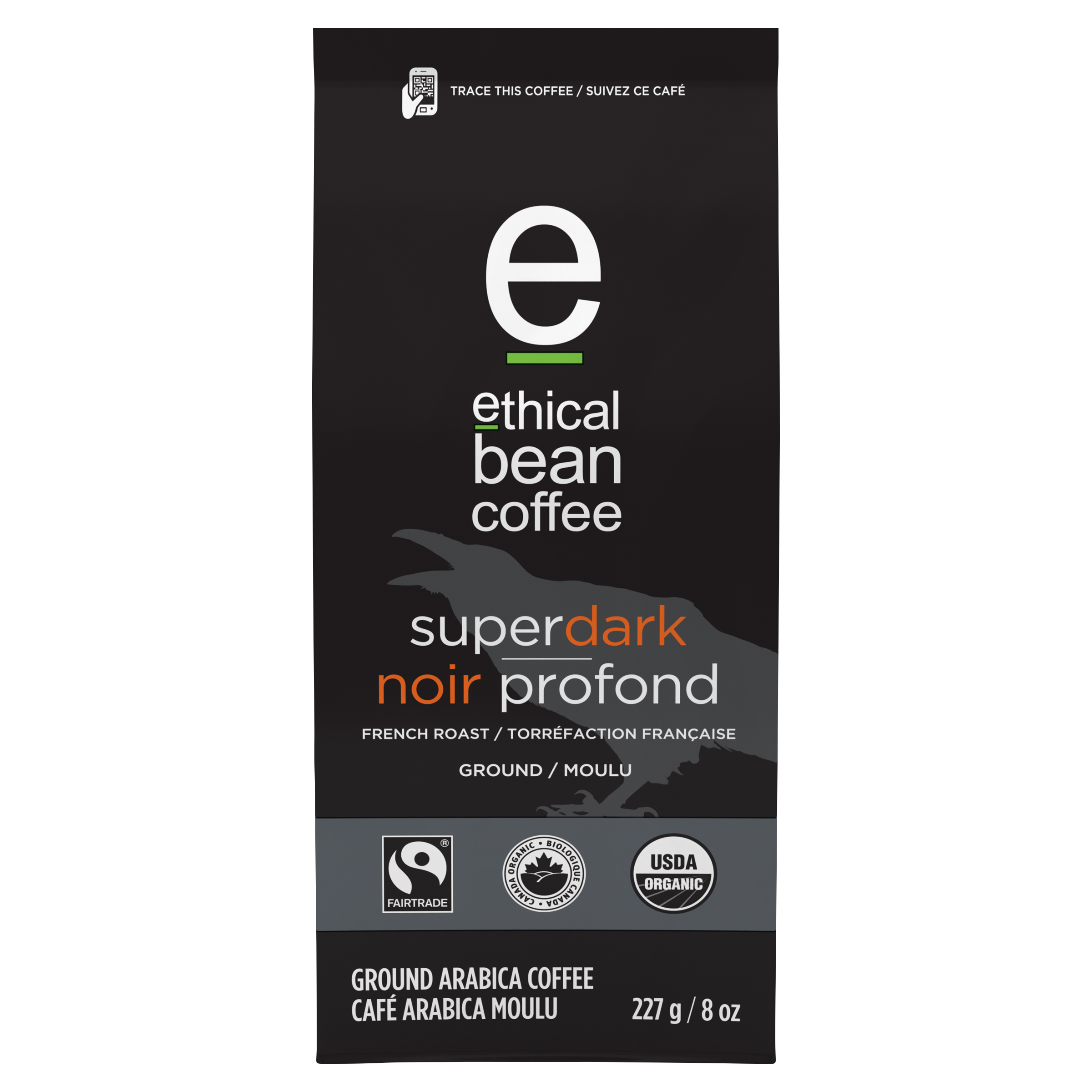 Café moulu noir profond torréfaction française | Ethical Bean | Canada ...