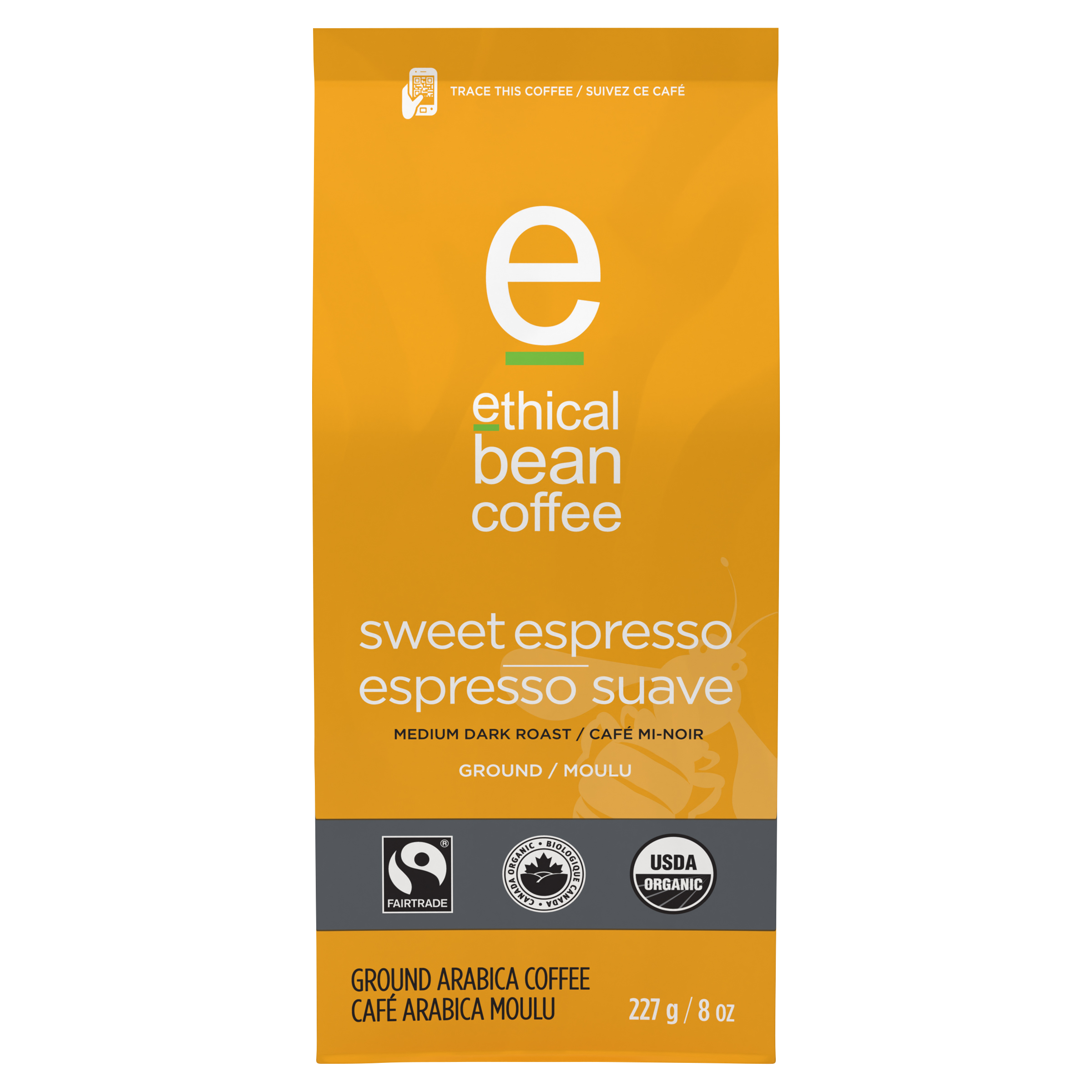 Sweet Espresso Medium Dark Roast Ground Espresso Coffee | Ethical Bean ...