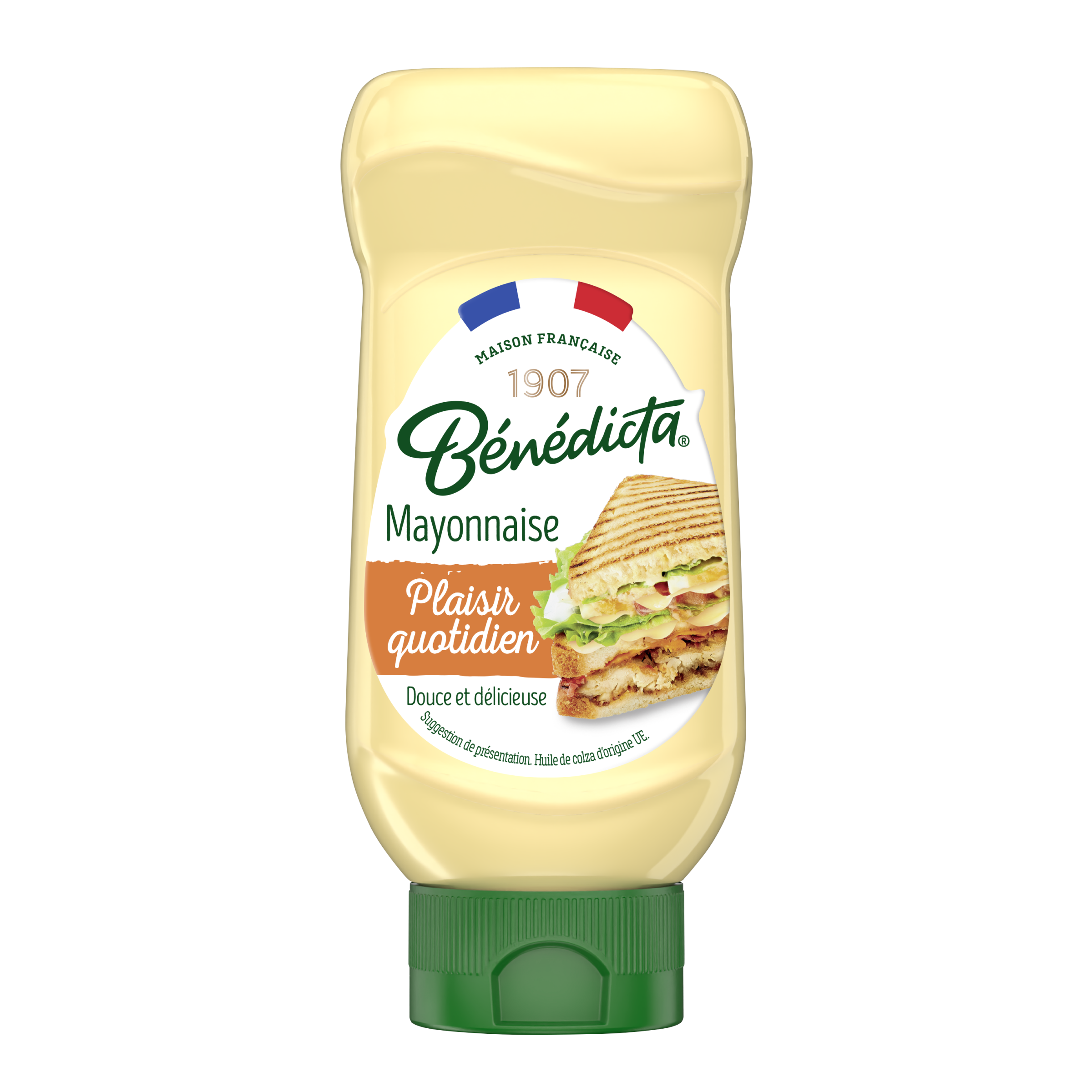 Bénédicta Mayonnaise Plaisir Quotidien Flacon Souple 400g | Bénédicta ...