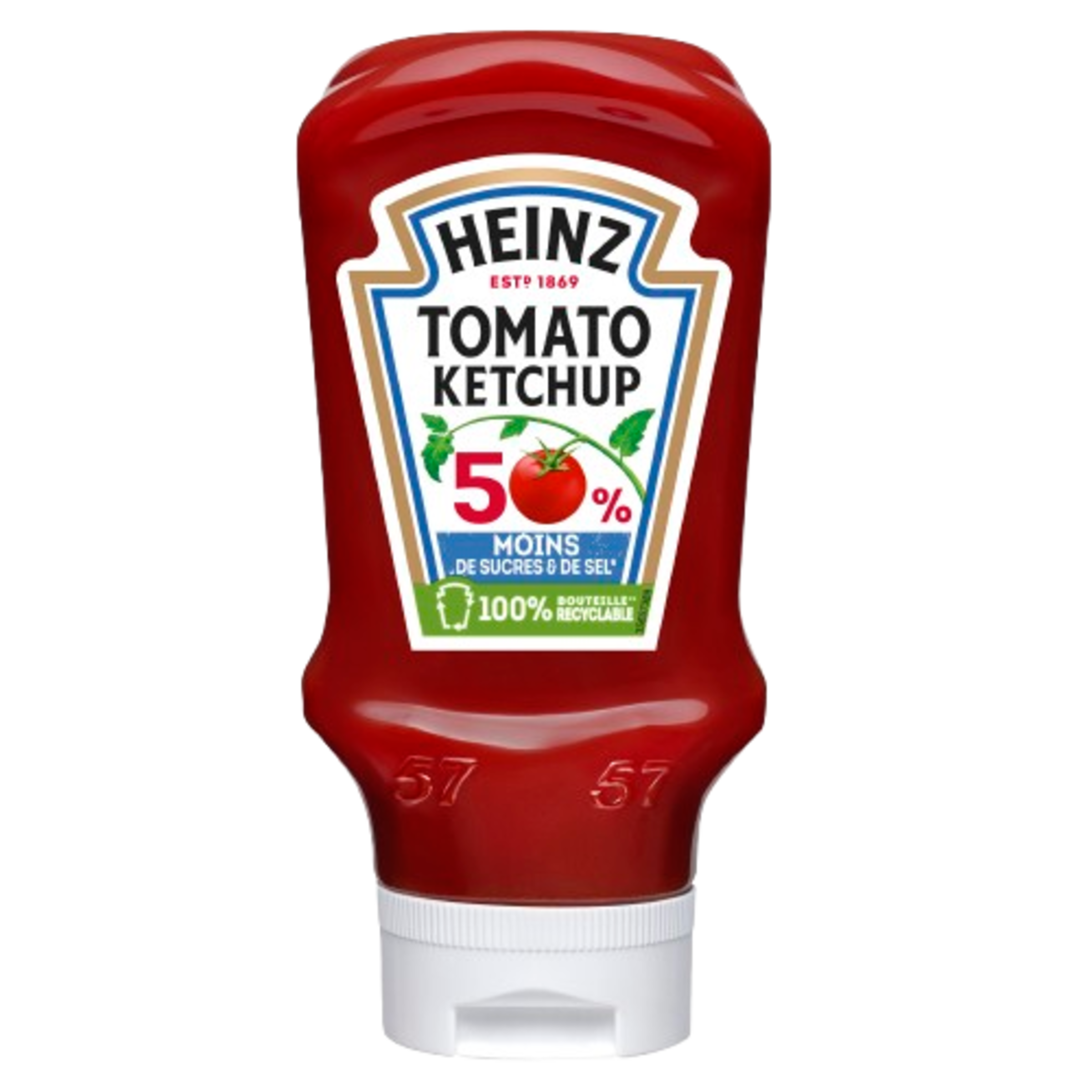 Tomato Ketchup 50% de Sucre et de Sel en Moins | Heinz