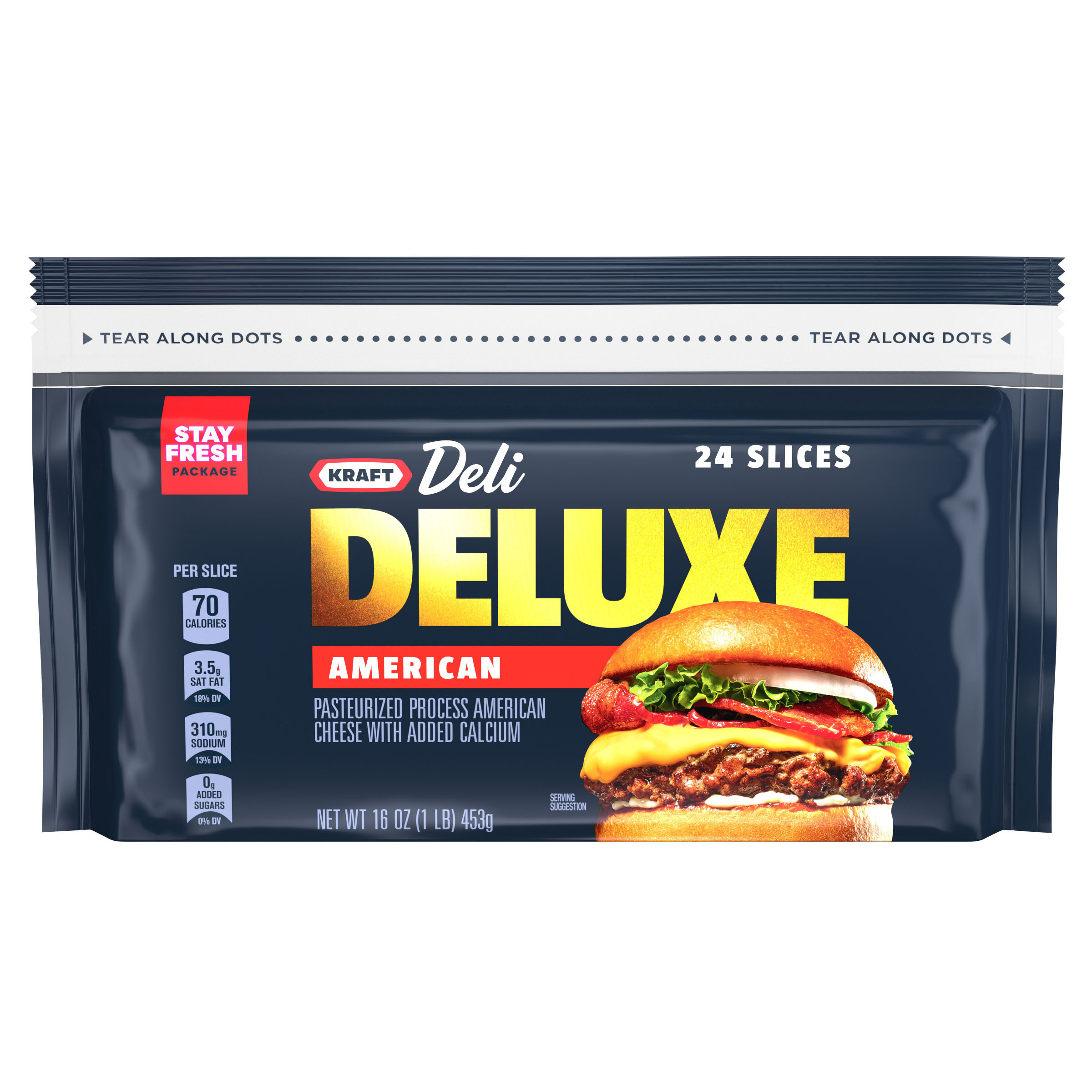 Deli Deluxe American Cheese Slices | KRAFT DELI DELUXE | Products - Heinz®