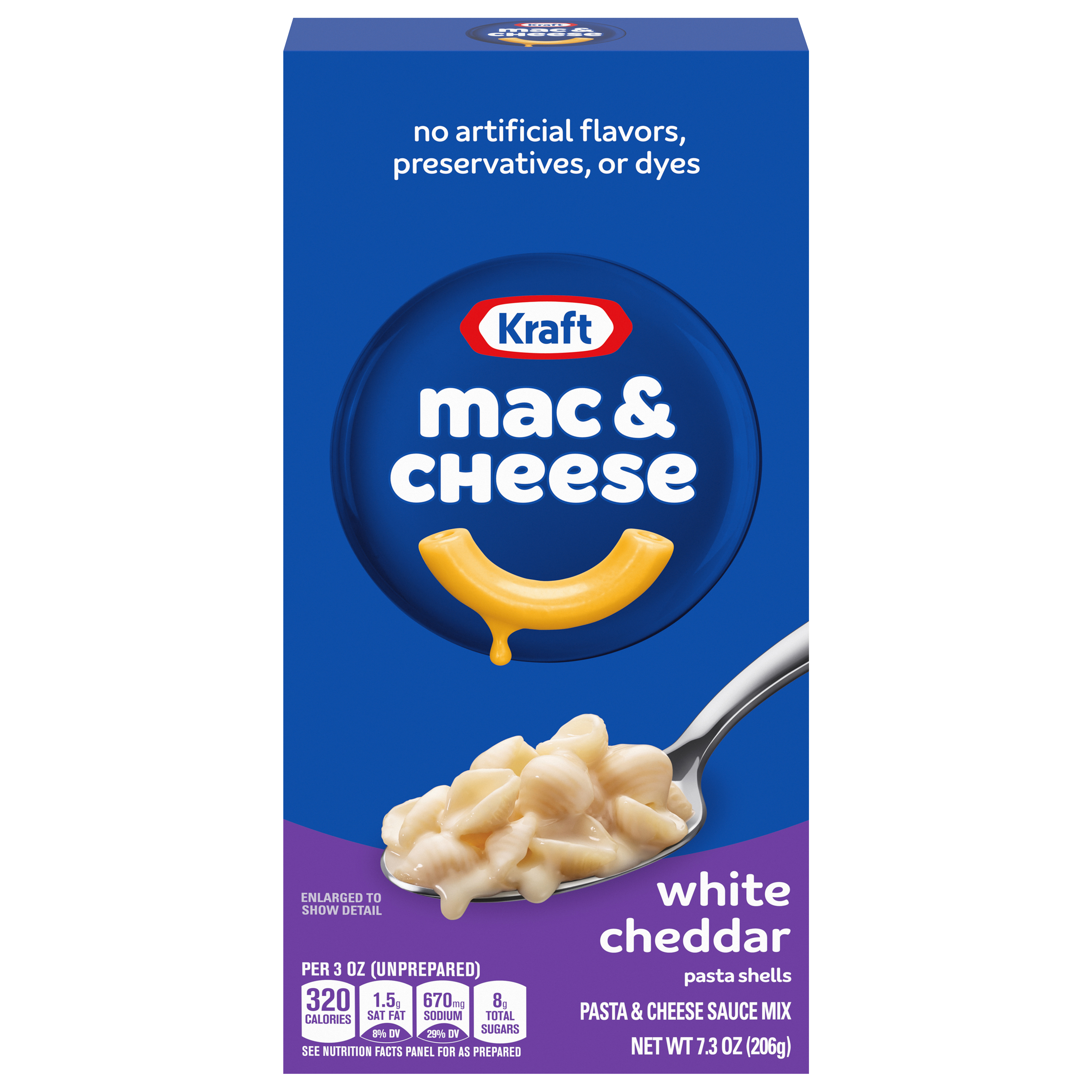 White Cheddar Mac & Cheese Macaroni and Cheese Dinner Pasta Shells ...