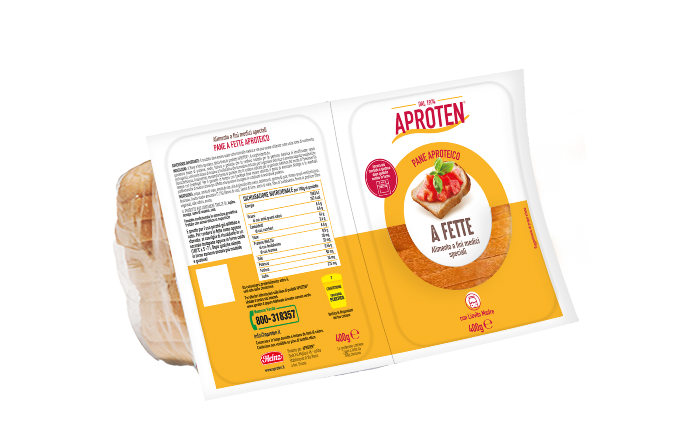 Pane Bianco a fette | Aproten | Italy | Products - Heinz®