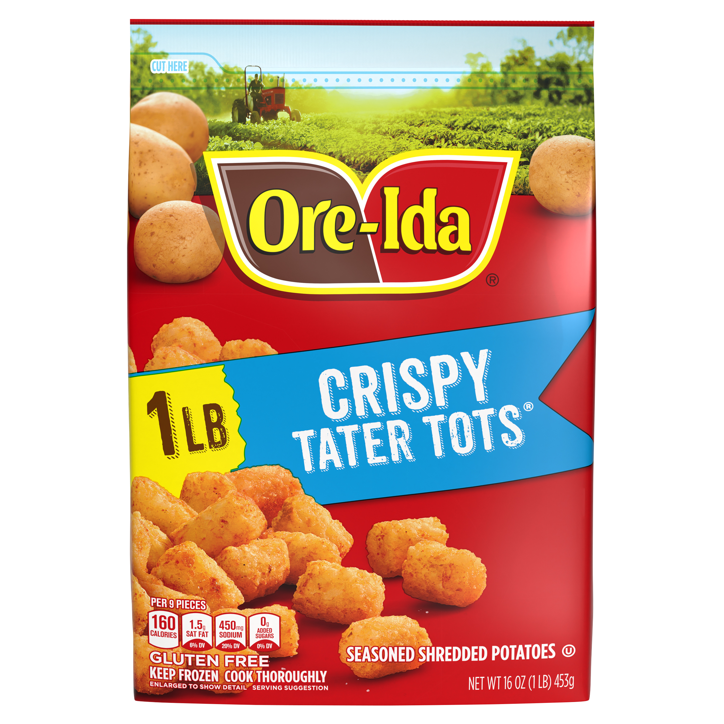 Crispy Tater Tots Seasoned Shredded Potatoes | ORE-IDA | United States ...