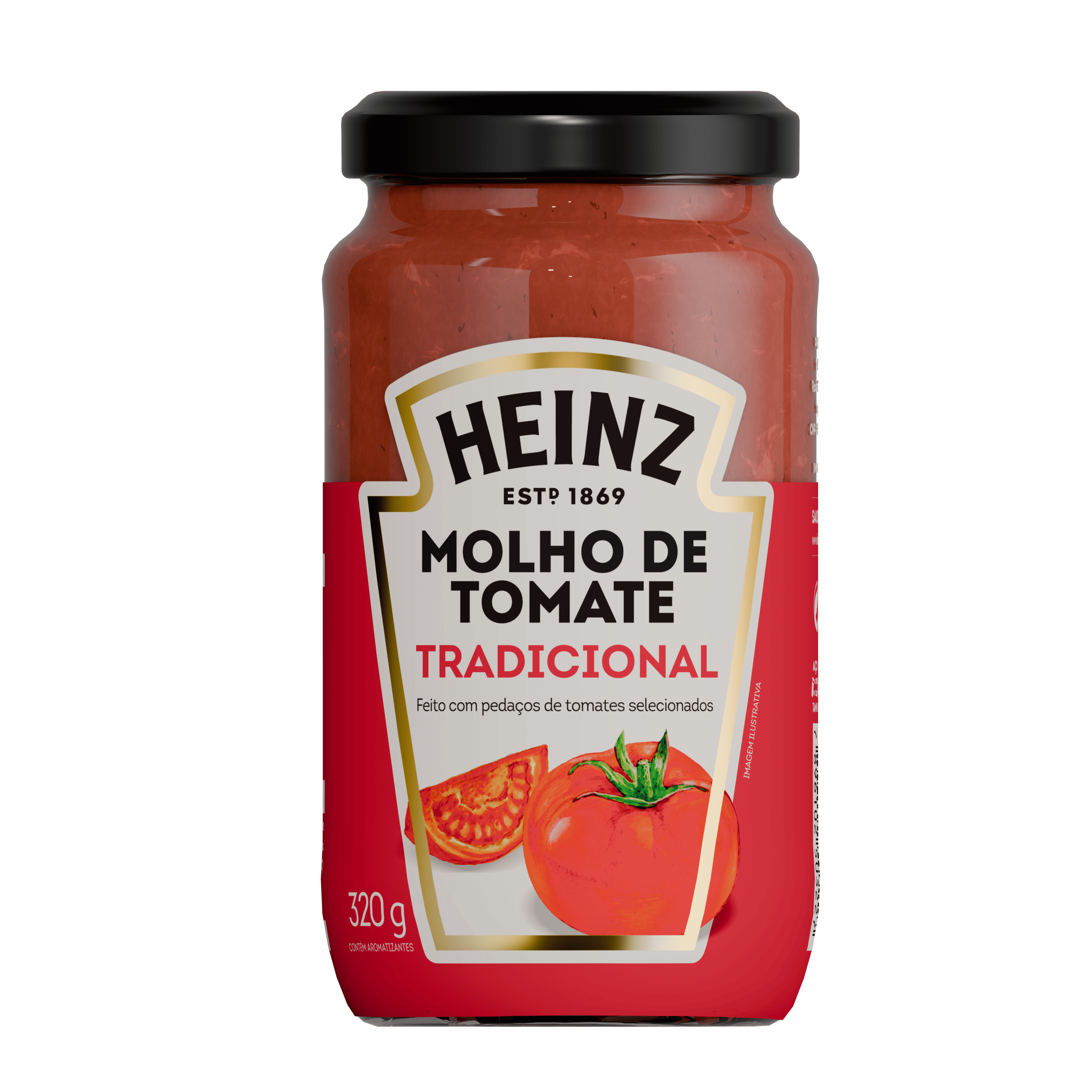 Molho de Tomate Tradicional Heinz 320g Vidro | Heinz