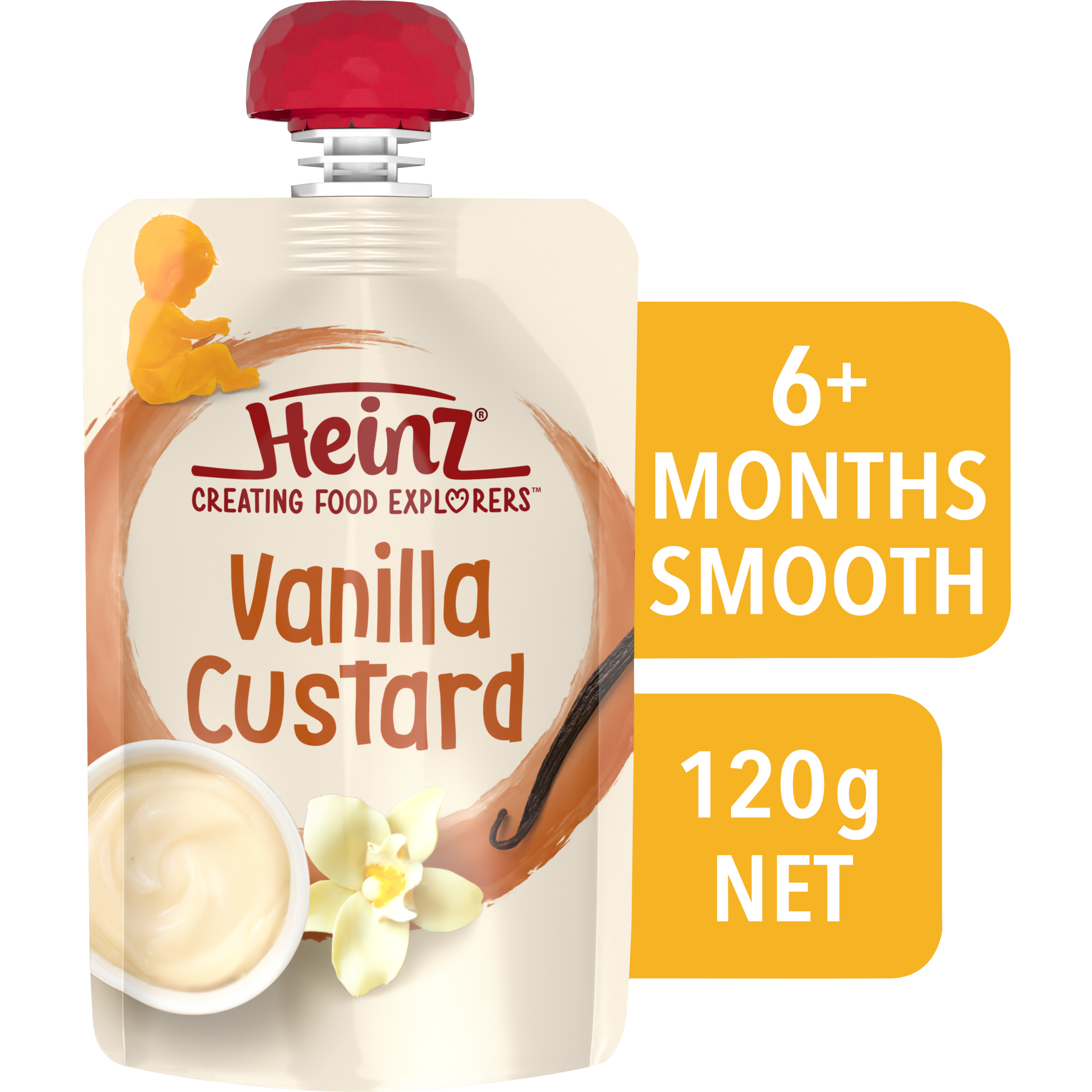 Heinz® Creating Food Explorers Little Treats Vanilla Custard 6+ months ...