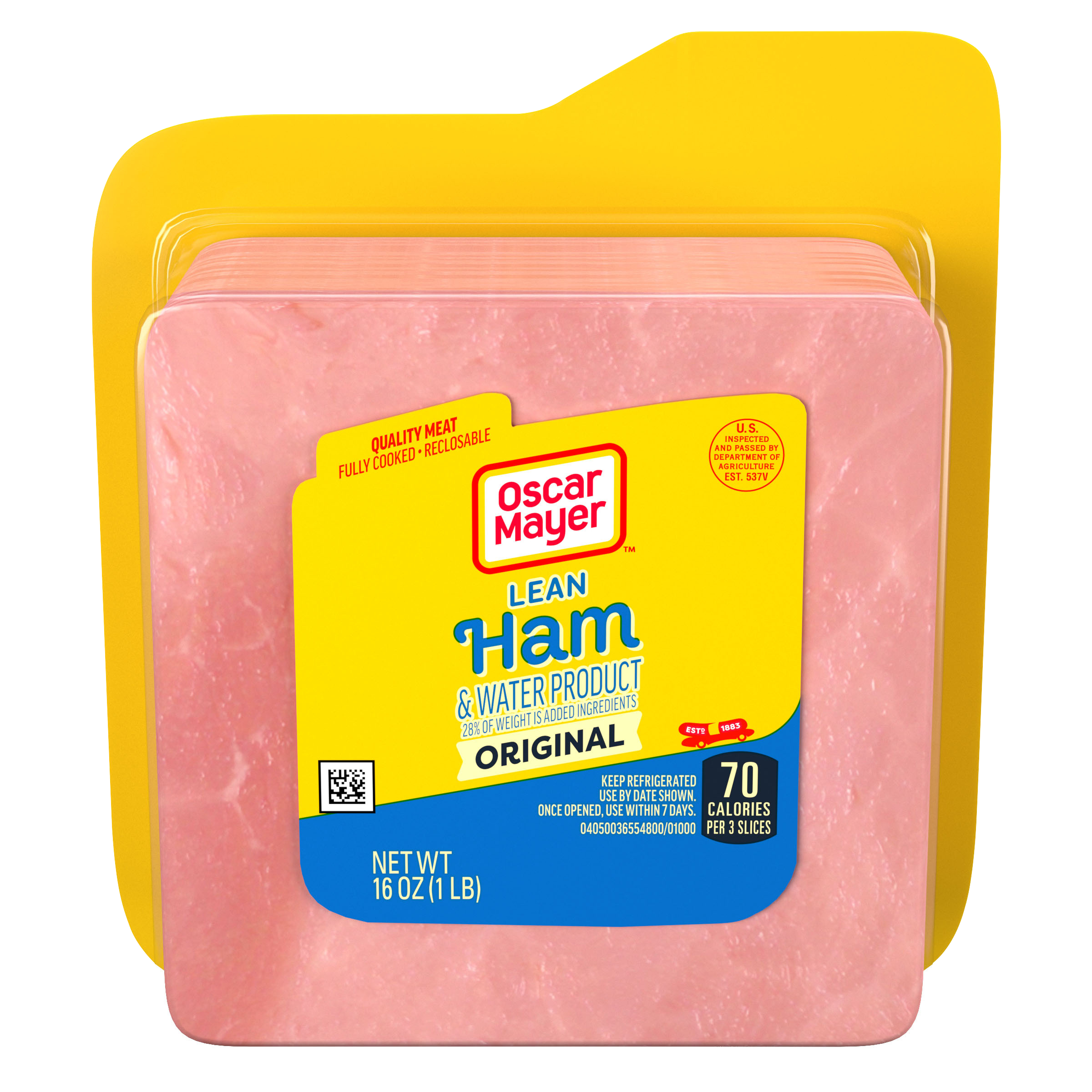 Lean Cooked Ham Sliced Lunch Meat with Water Added | Oscar Mayer