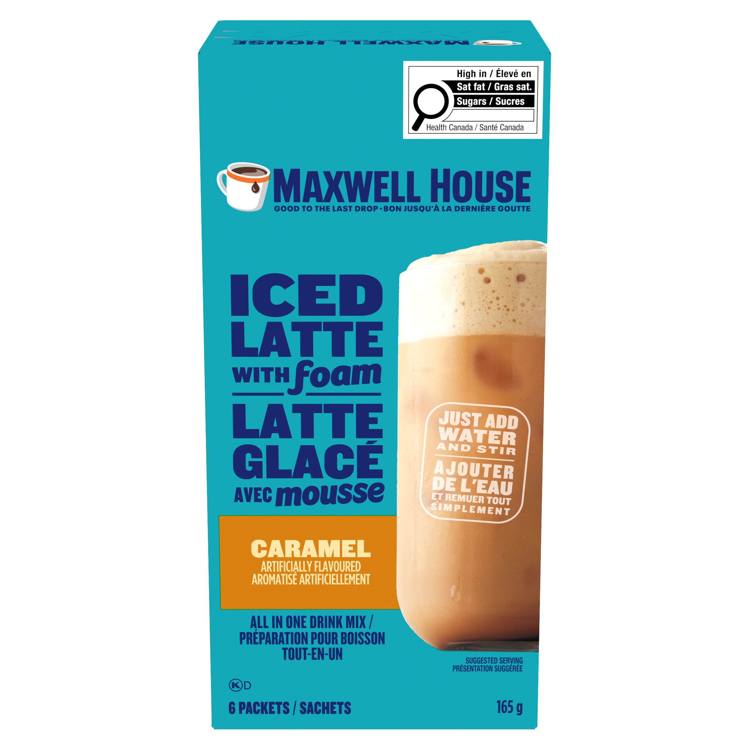 Caramel Iced Latte With Foam Drink Mix | Maxwell House | Canada ...