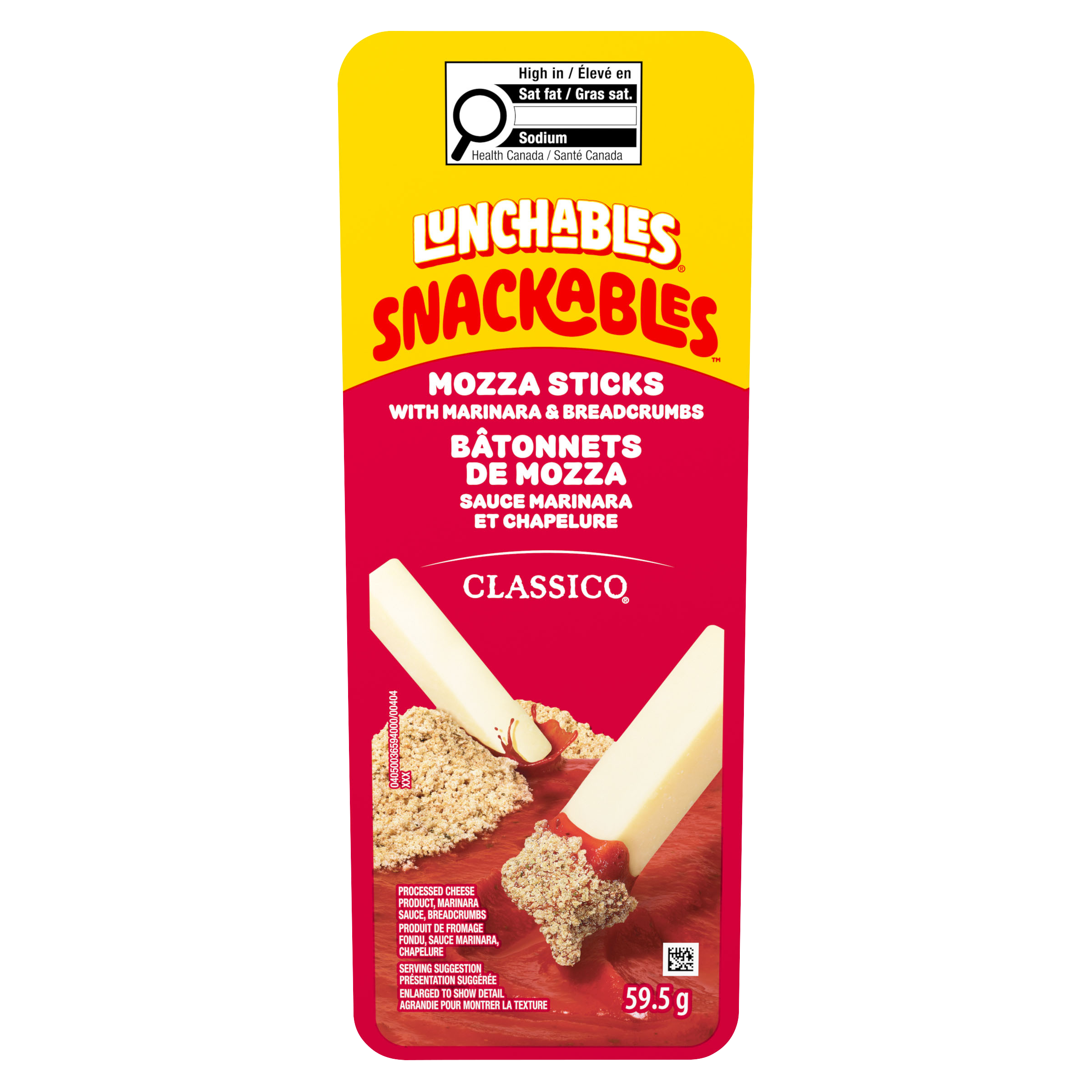 Snackables Processed Cheese Product, Marinara Sauce | LUNCHABLES ...