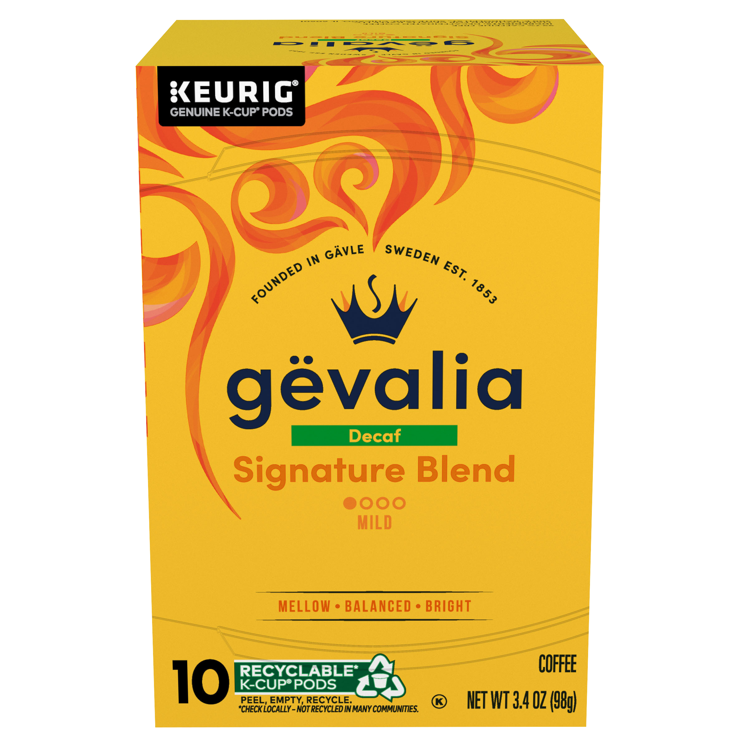Signature Blend Decaf Mild Roast K-Cup® Coffee Pods | GEVALIA | United ...