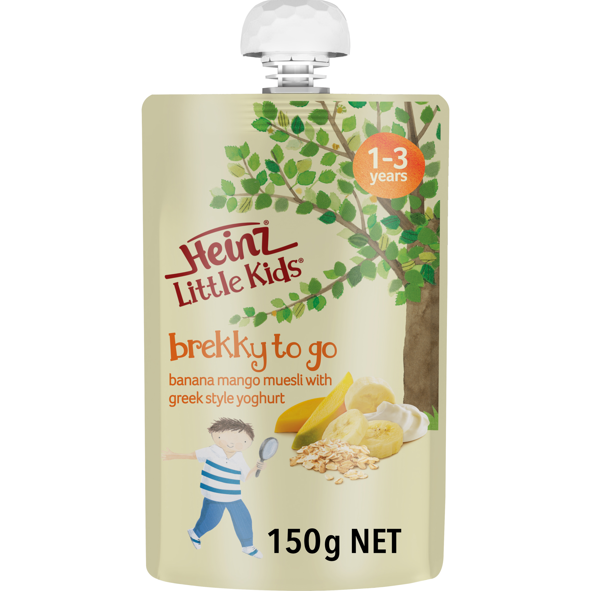 Heinz® Little Kids® Brekky to Go banana mango muesli with greek style ...
