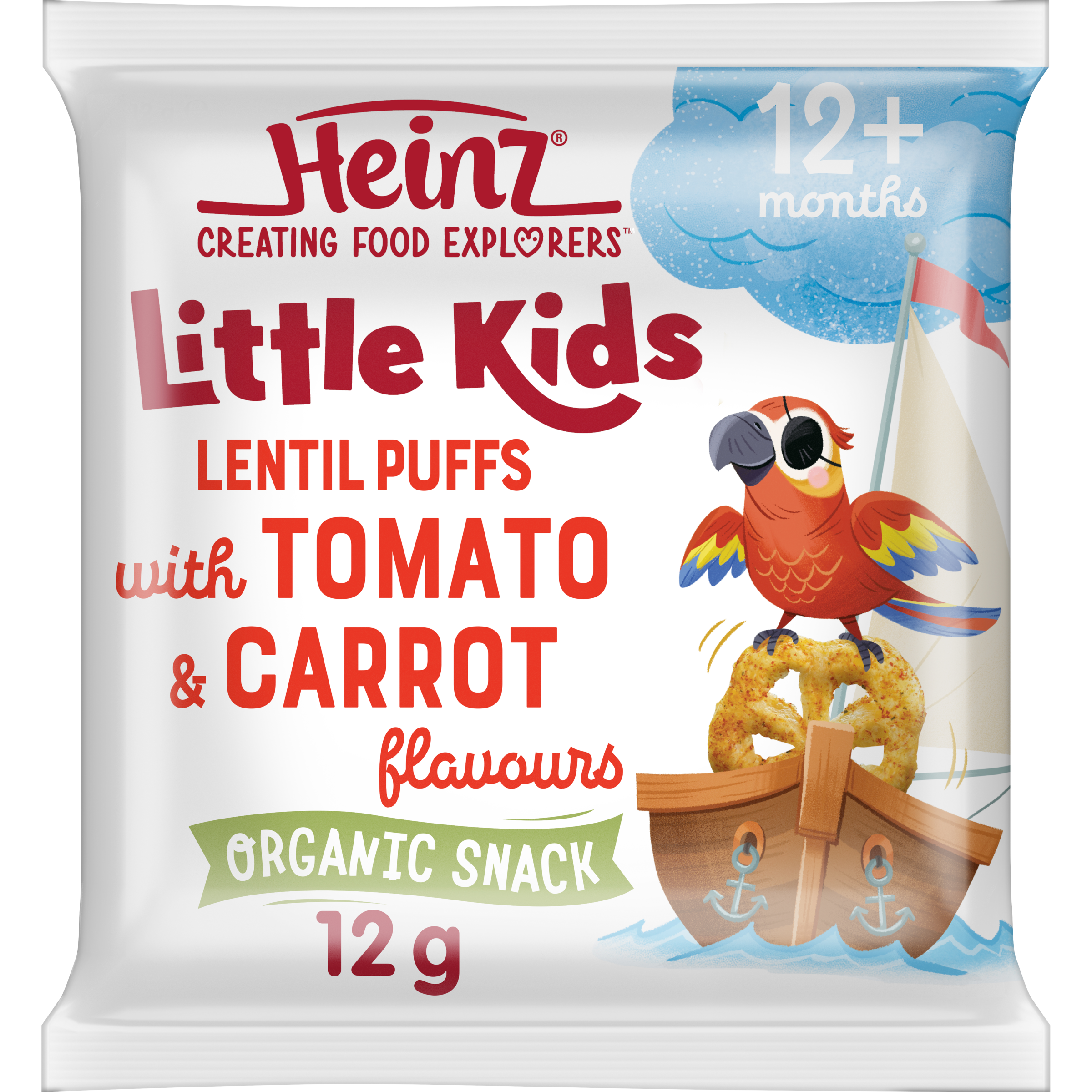 Heinz® Little Kids Lentil Puffs with Tomato and Carrot Flavours 12g ...