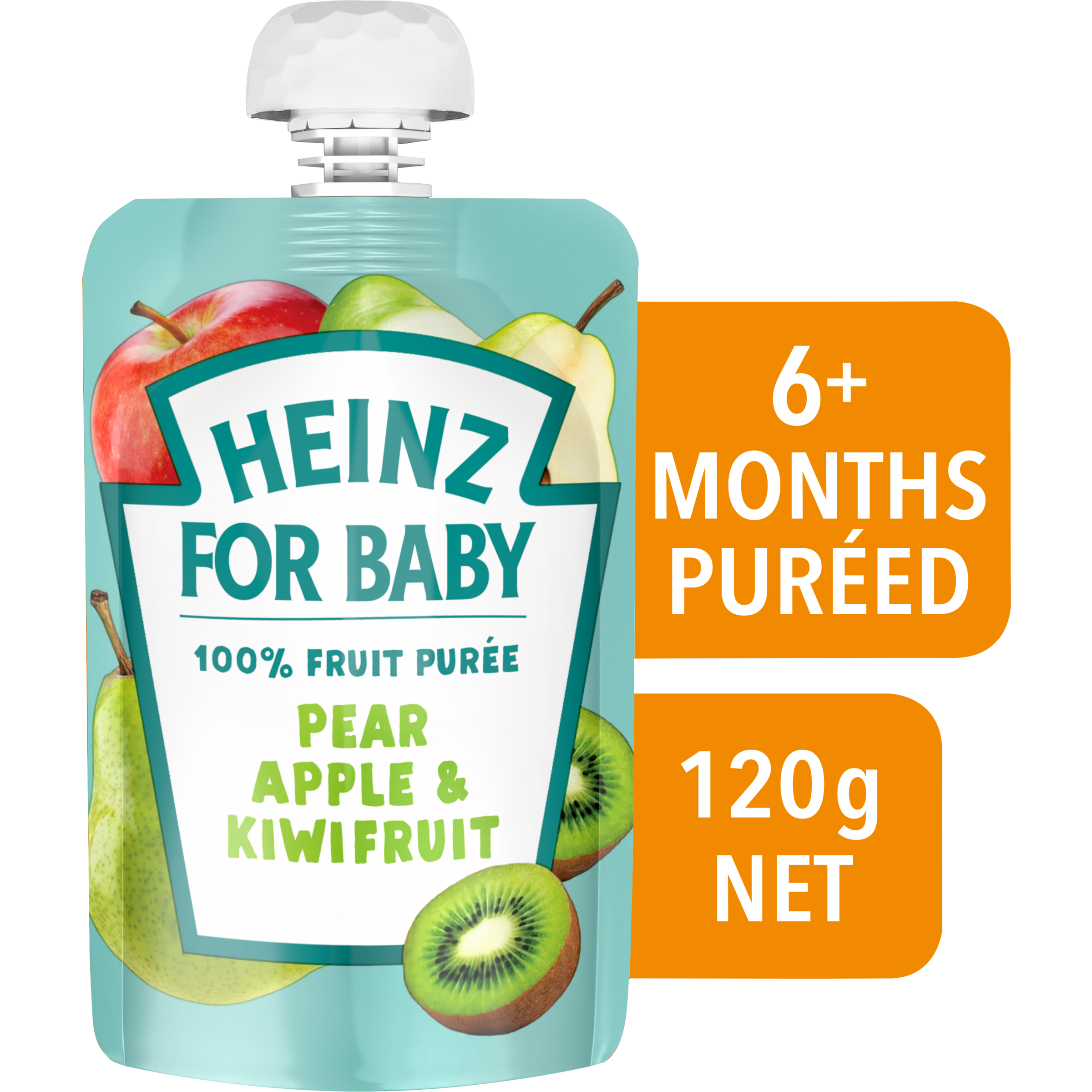 Heinz for Baby® Pear Apple & Kiwifruit 6+ months 120 g | Heinz ...