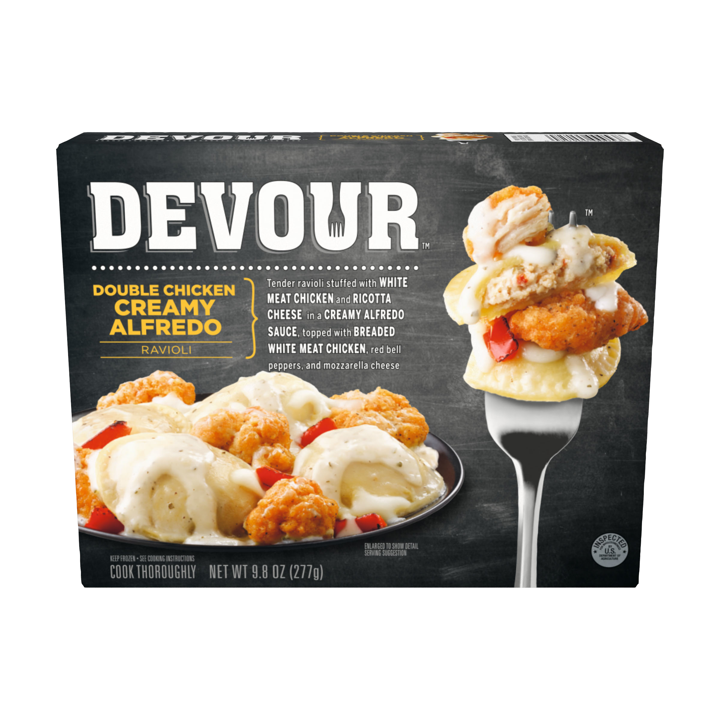 Double Chicken Creamy Alfredo Ricotta Cheese Ravioli Frozen Meal ...