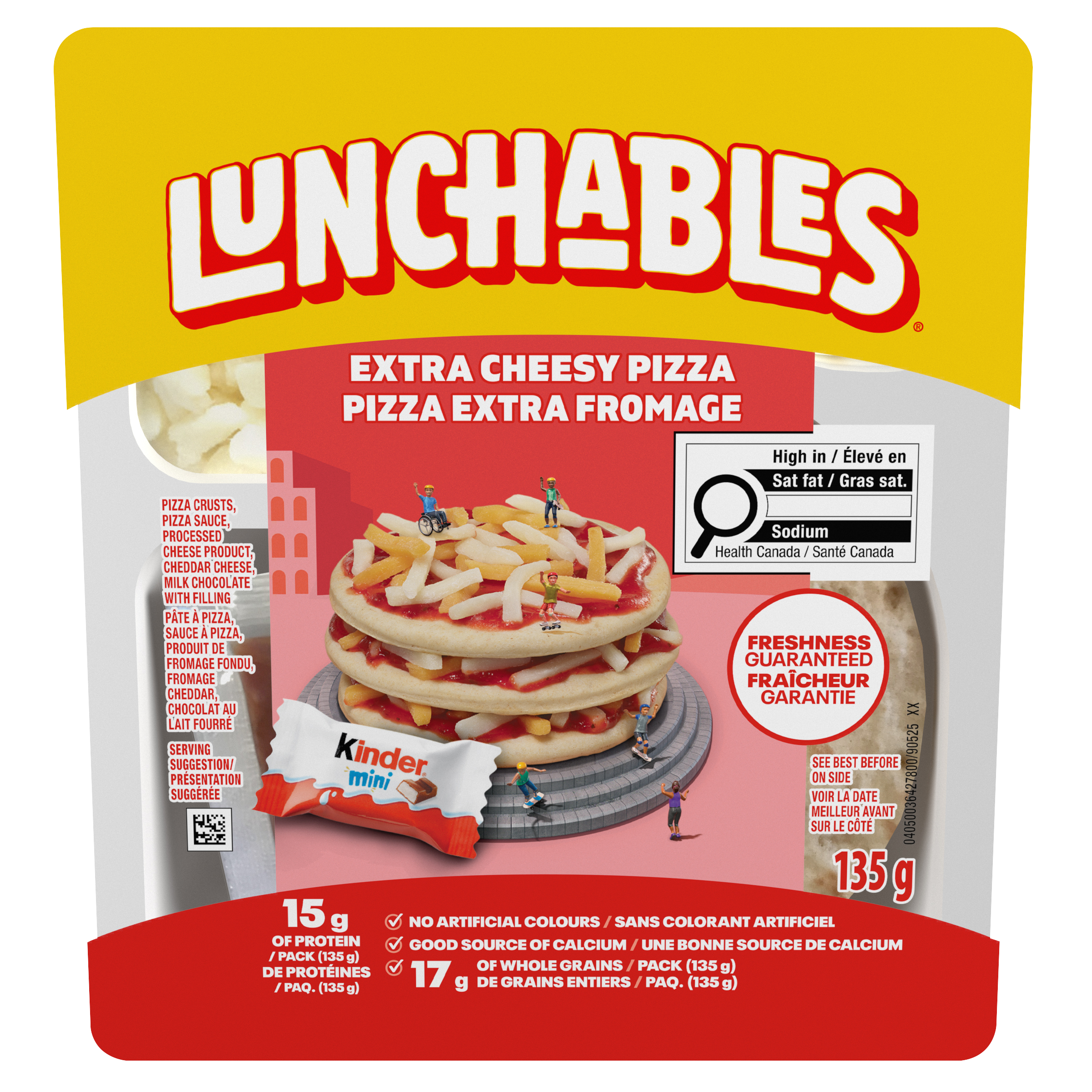 Extra Cheesy Pizza Kit | LUNCHABLES | Canada | Products - Heinz® Canada